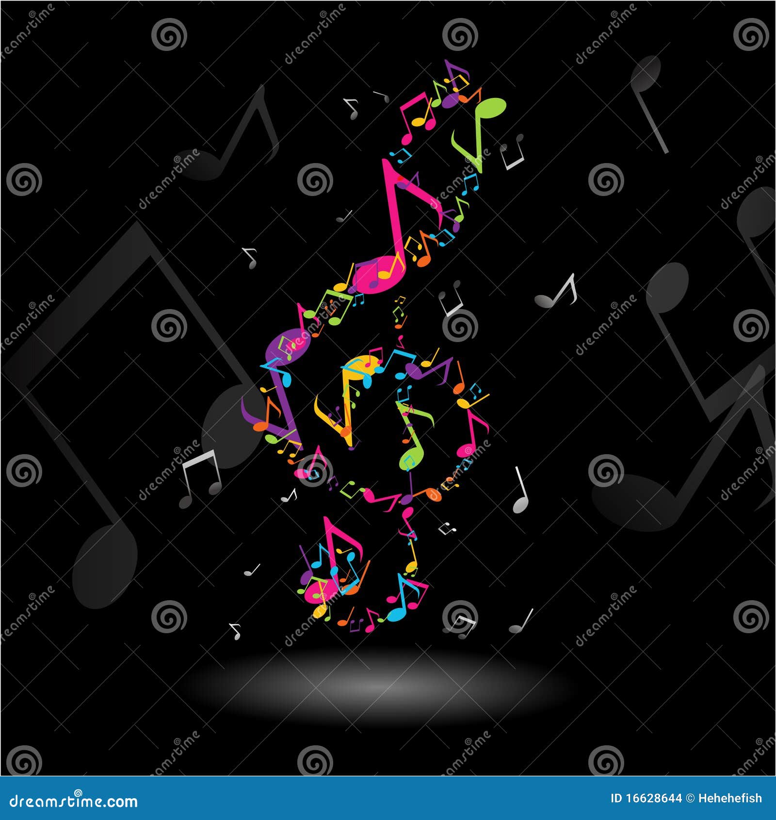 LA MUSIQUE DE CLEF TRIPLE NOTE L'ILLUSTRATION Illustration de Vecteur ...