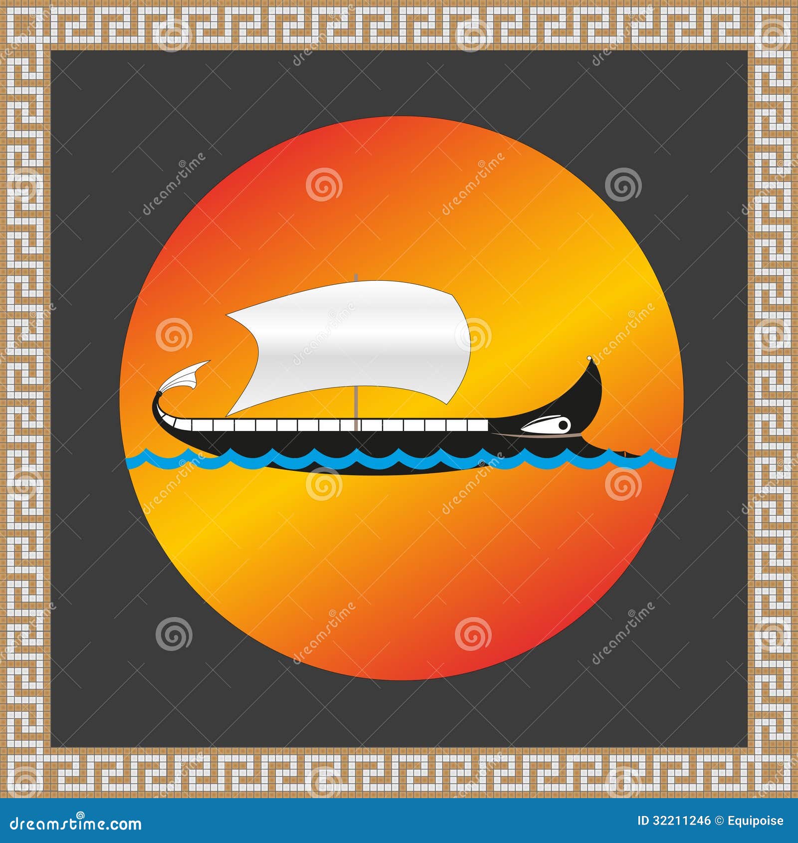 La nave Argo illustrazione vettoriale. Illustrazione di mito - 32211246