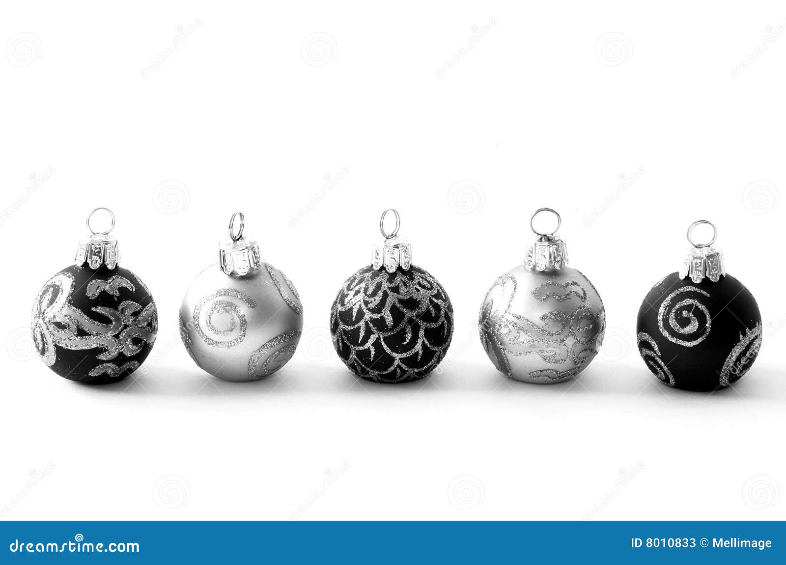 La Navidad blanco y negro imagen de archivo. Imagen de bola - 8010833