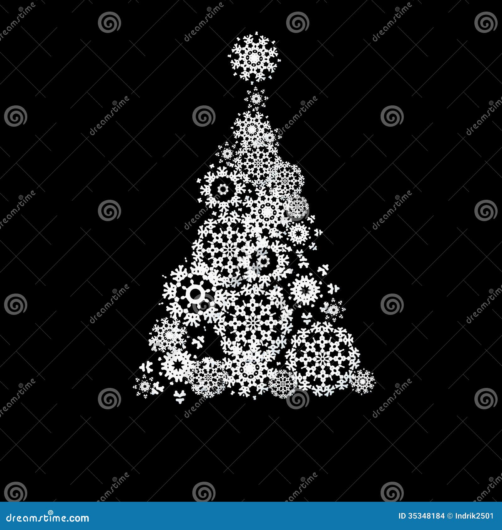 La Navidad Blanco Y Negro. + EPS10 Ilustración del Vector - Ilustración ...