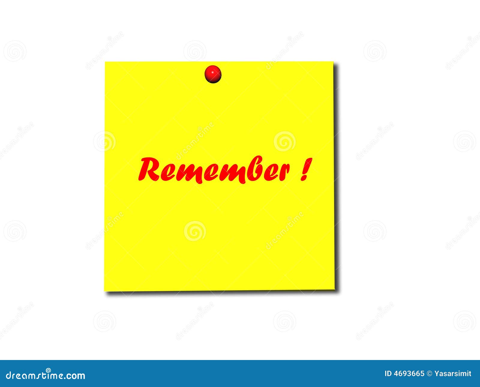 La Nota De Post-it Recuerda Stock de ilustración - Ilustración de tarea ...