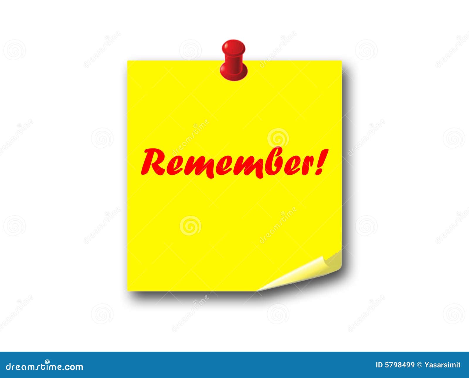 La Nota De Post-it Recuerda Stock de ilustración - Ilustración de ...