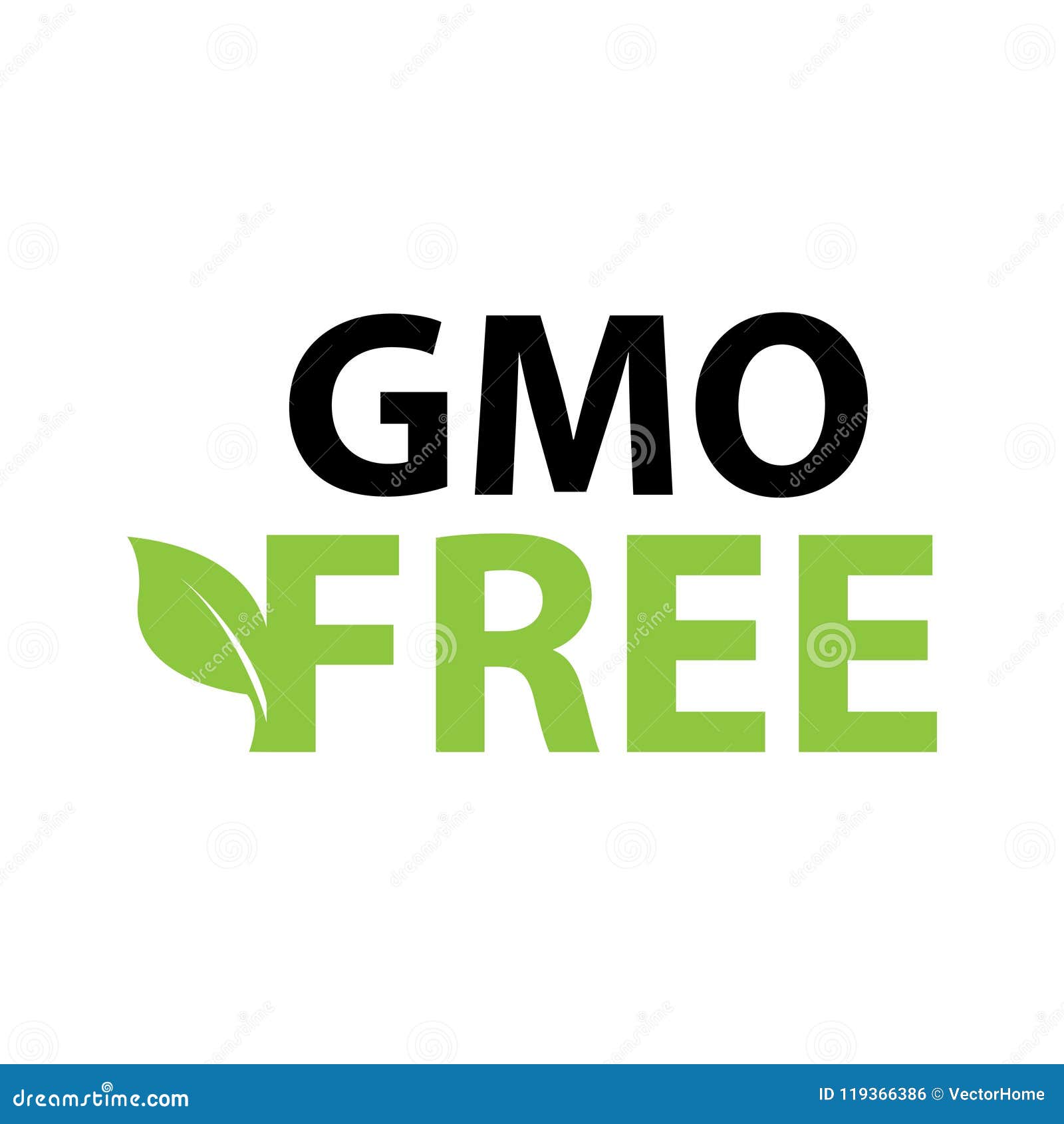 La OGM Libera, Ejemplo Del Icono Ilustración del Vector - Ilustración ...