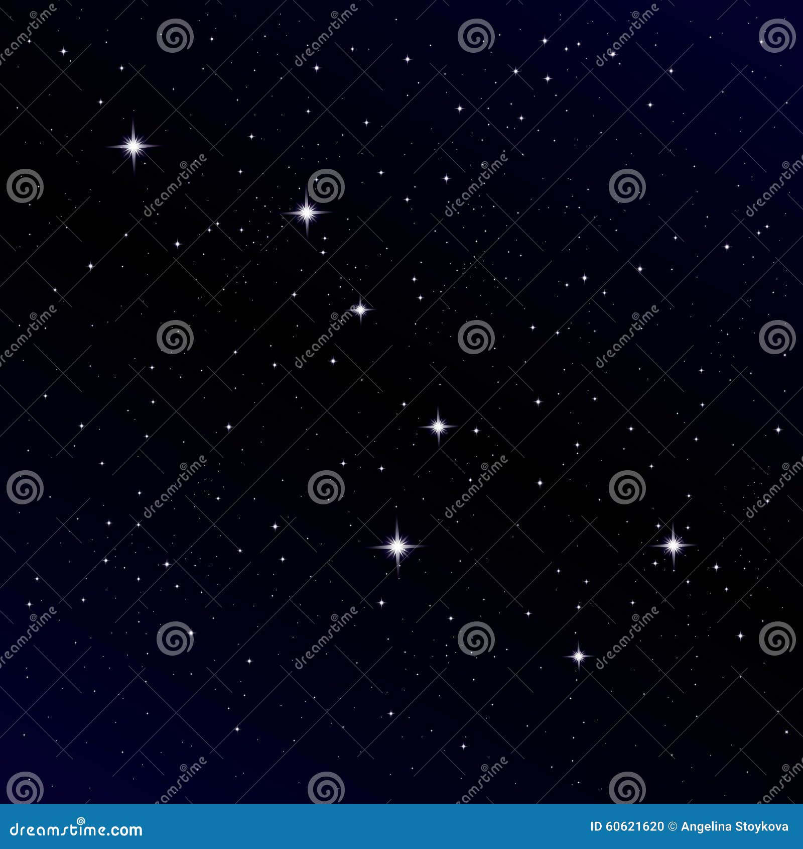 La Osa Mayor ilustración del vector. Ilustración de cielo - 60621620