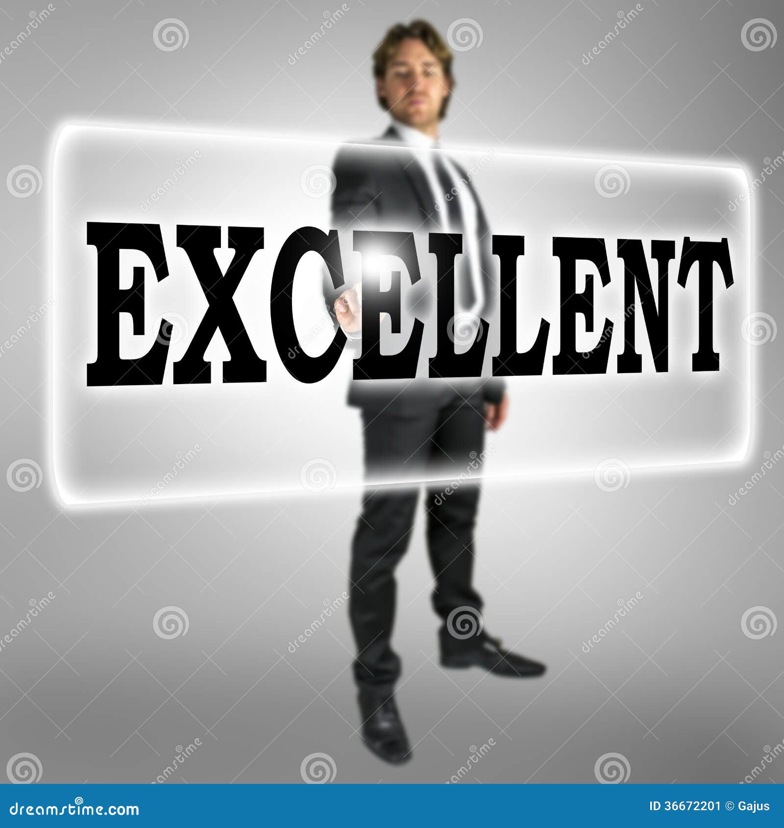 La Palabra Excelente En Un Interfaz Virtual Imagen de archivo - Imagen ...