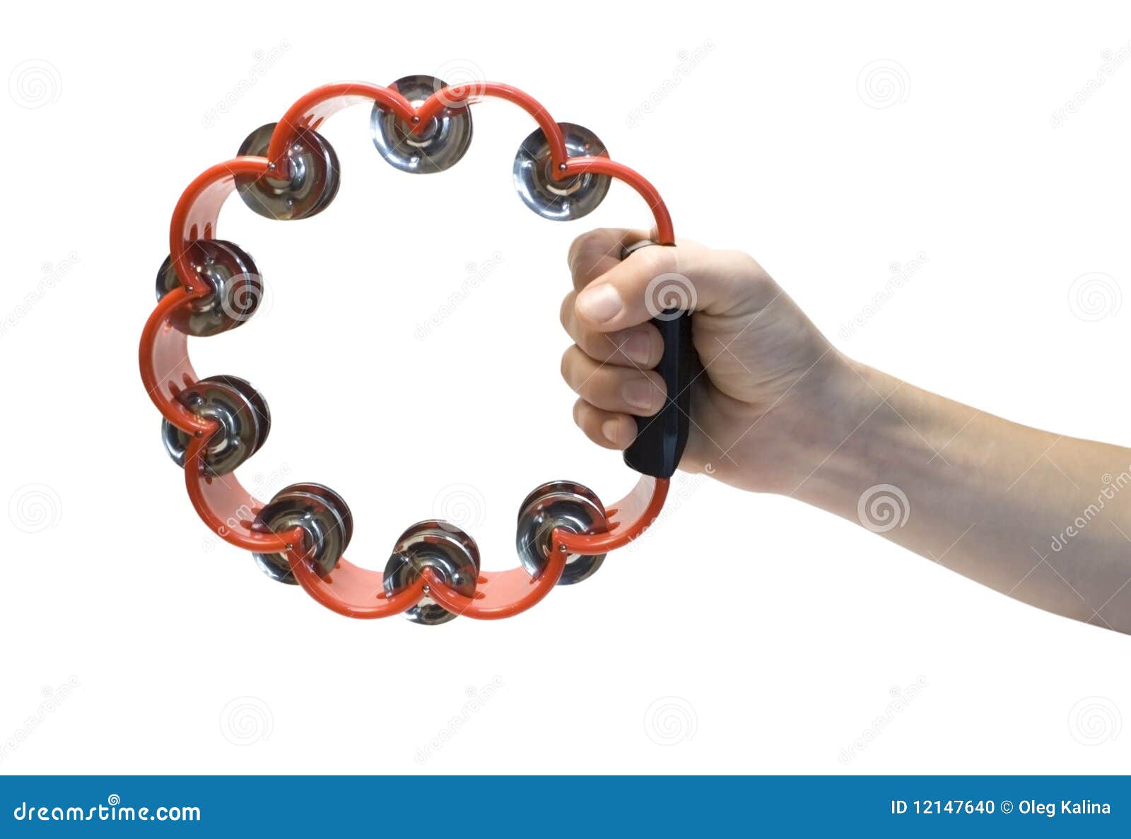 La pandereta es disponible foto de archivo. Imagen de artista - 12147640