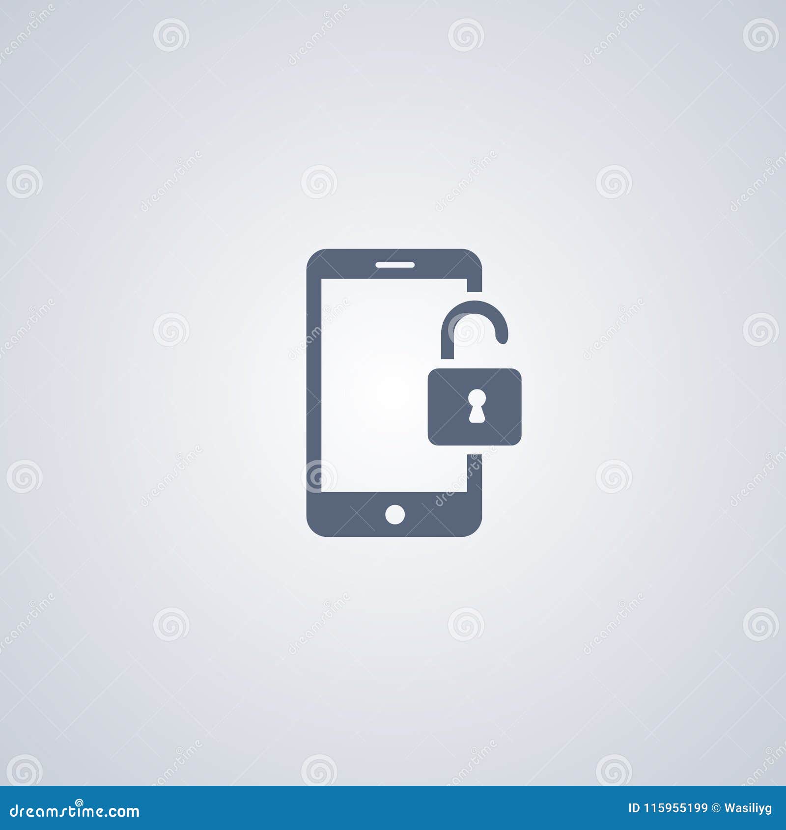 La Pantalla Desbloqueada, Vector El Mejor Icono Plano Ilustración del ...