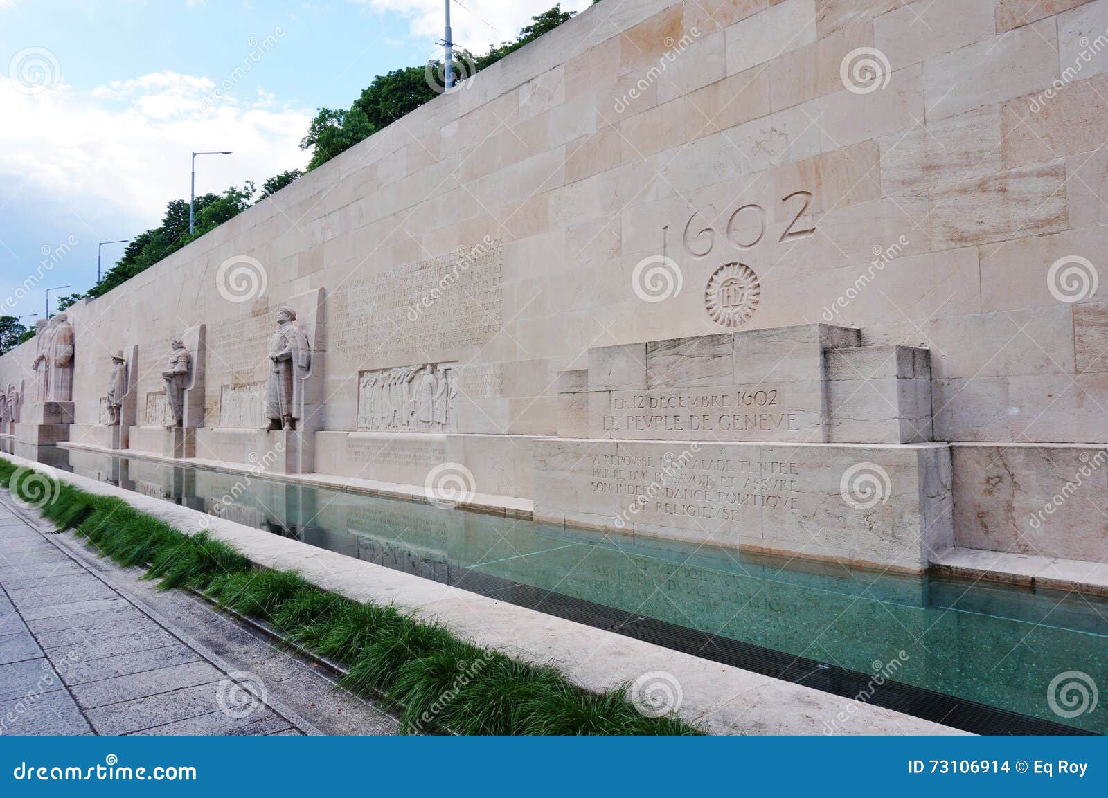 La Pared De La Reforma En Ginebra, Suiza Imagen de archivo editorial ...