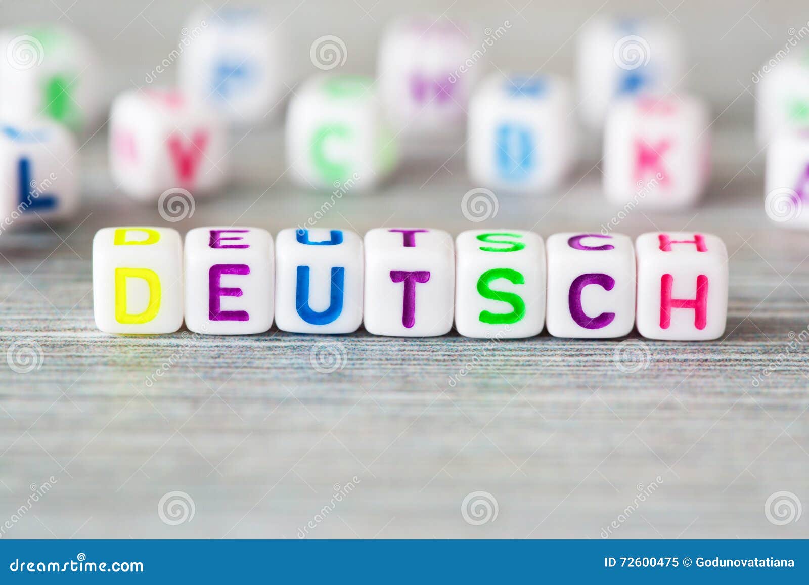 La parola deutsch immagine stock. Immagine di traduzione - 72600475