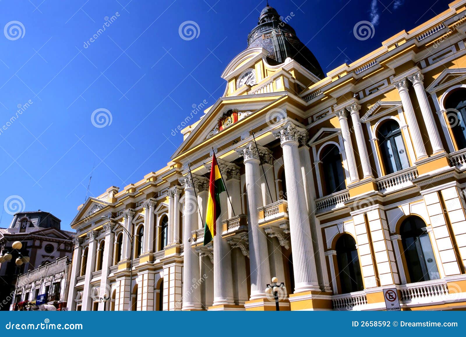 La Paz, Bolivia, Parliament Stock Photo - Image of government, city ...
