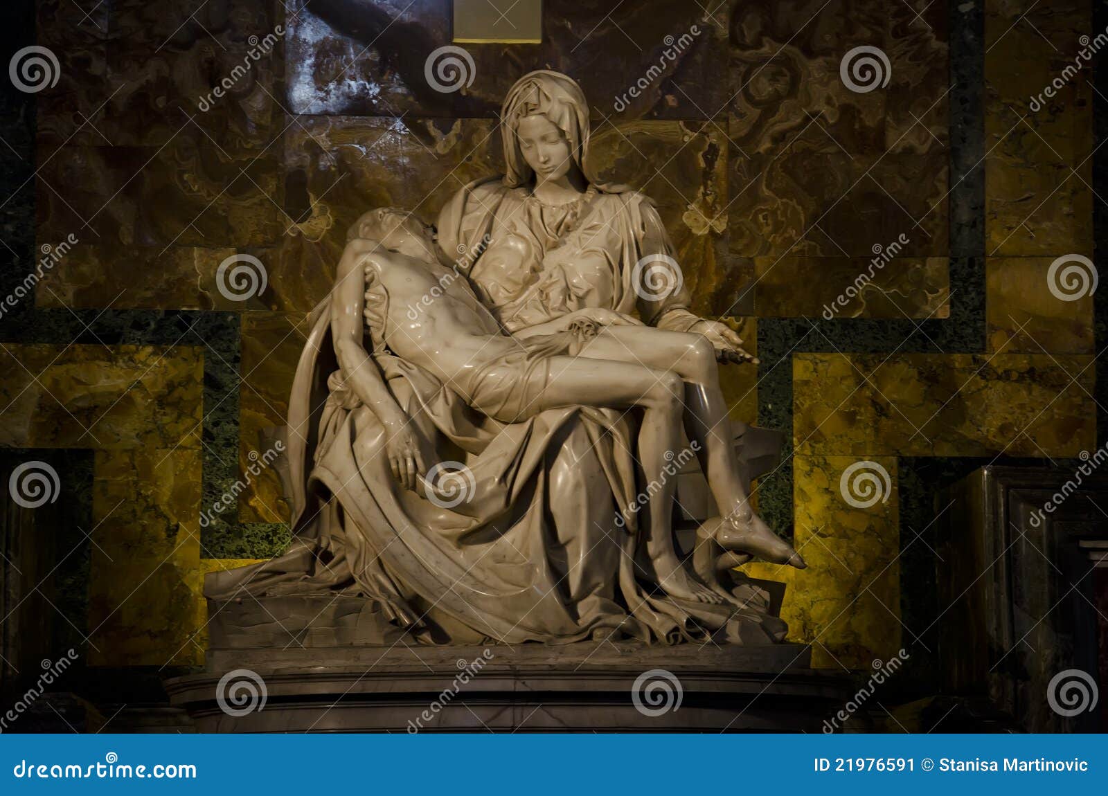 The Pieta Mother Mary And Jesus Christ Sculpture In St. Peter`s ...