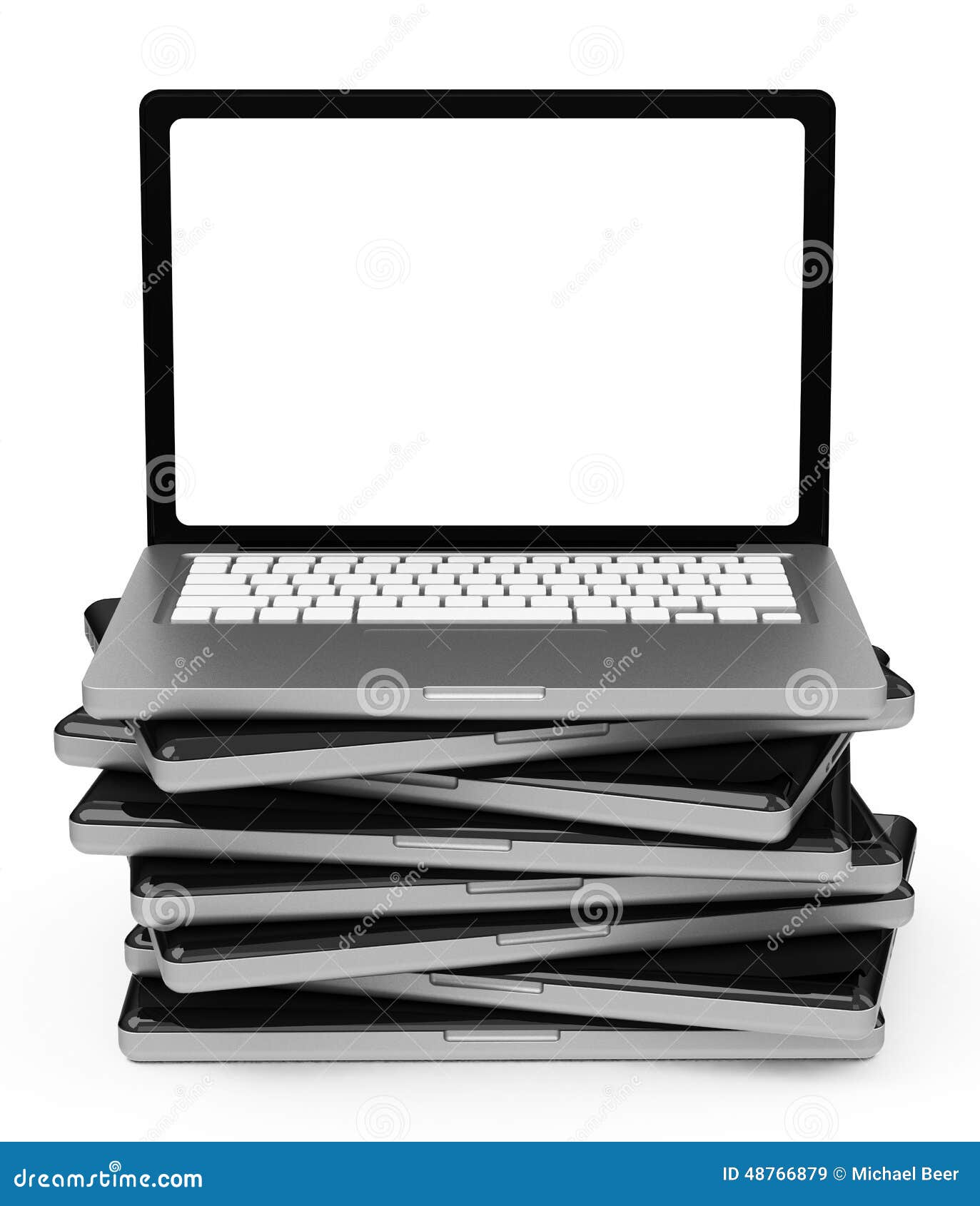 La Pile D'ordinateur Portable Illustration Stock - Illustration du ...