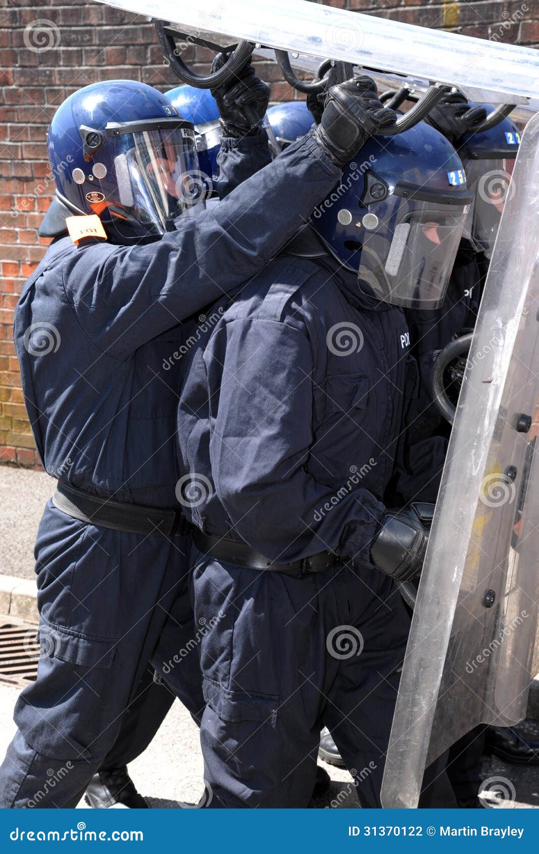 La Policía Blinda La Formación Fotografía editorial - Imagen de ...