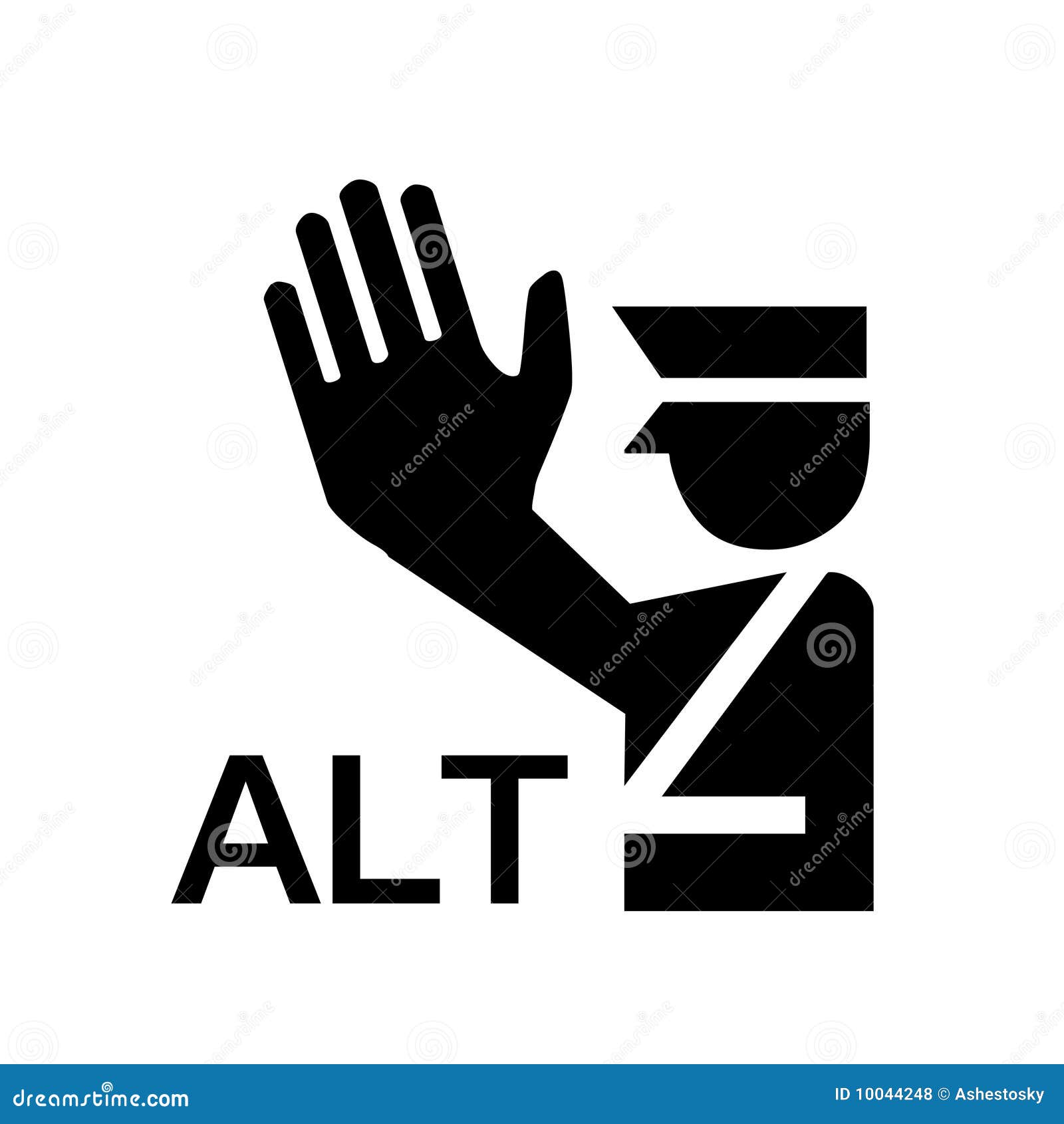 La Policía Guarda Vector De Señal De Parada Ilustración del Vector ...