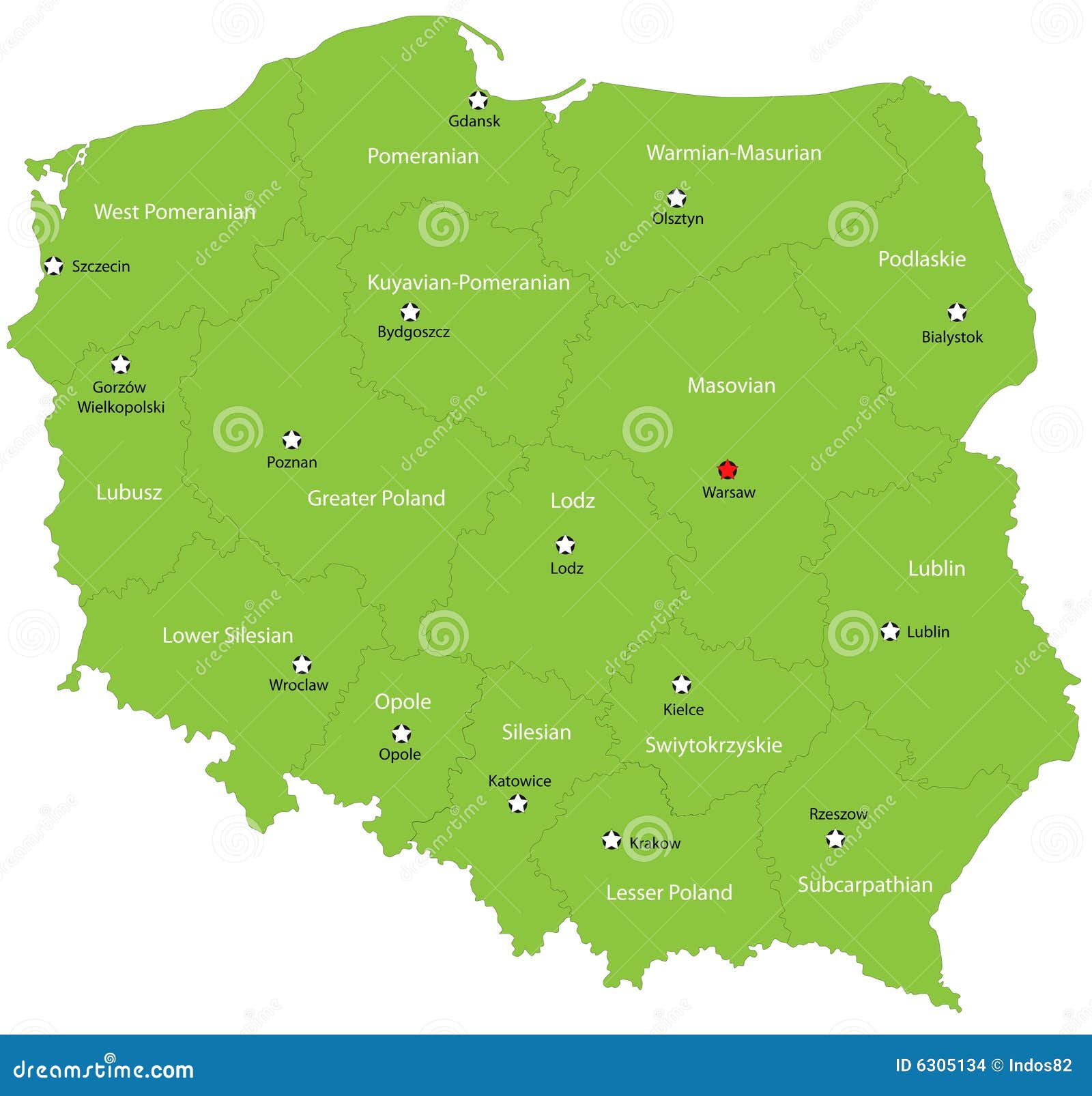 La Pologne illustration de vecteur. Illustration du plan - 6305134
