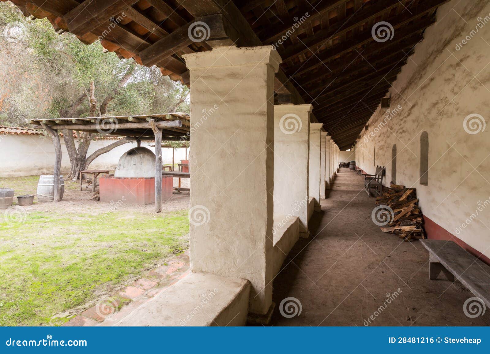 La Purisima Conception Mission CA Stock Photo - Image of arches, chapel ...