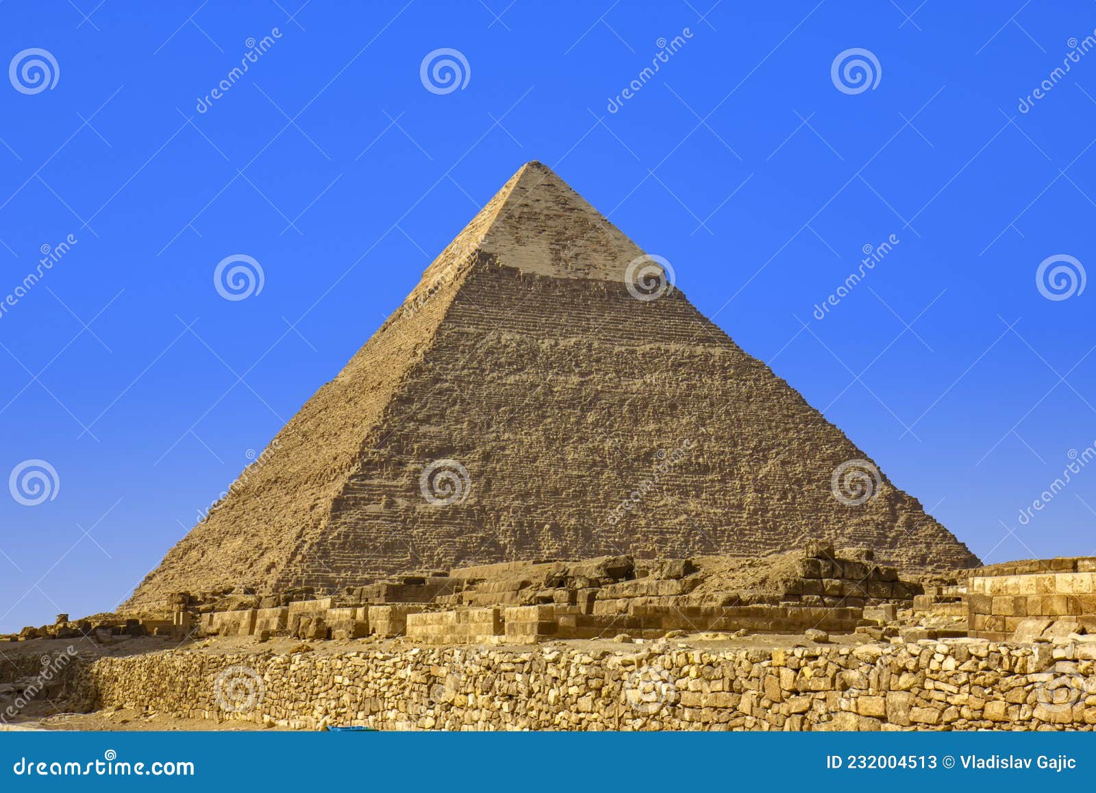 La Pyramide Des Chephren Dans Le Kairo Egypt Image stock - Image du ...