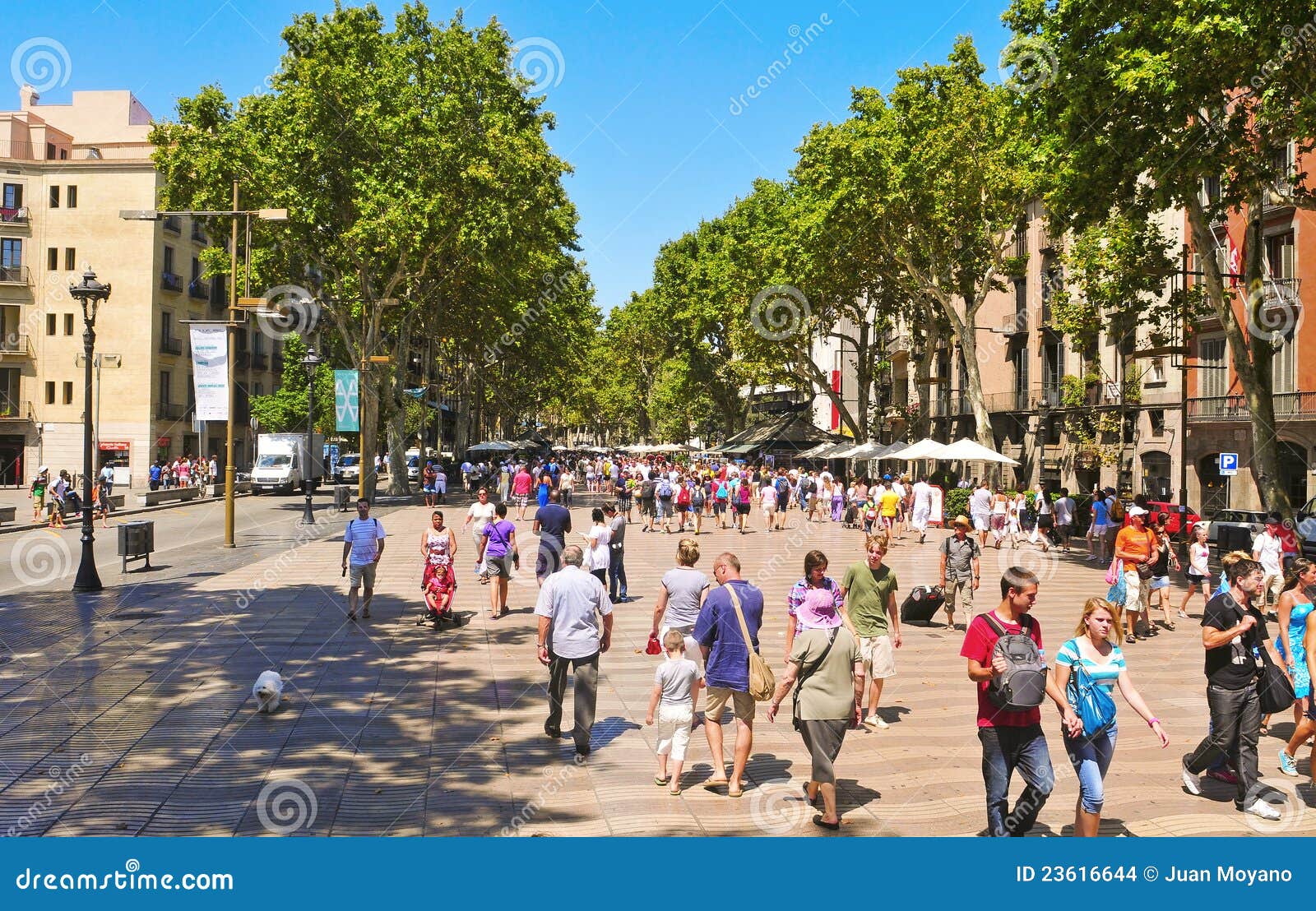 La Rambla, in Barcelona, Spain Editorial Stock Image - Image of ...