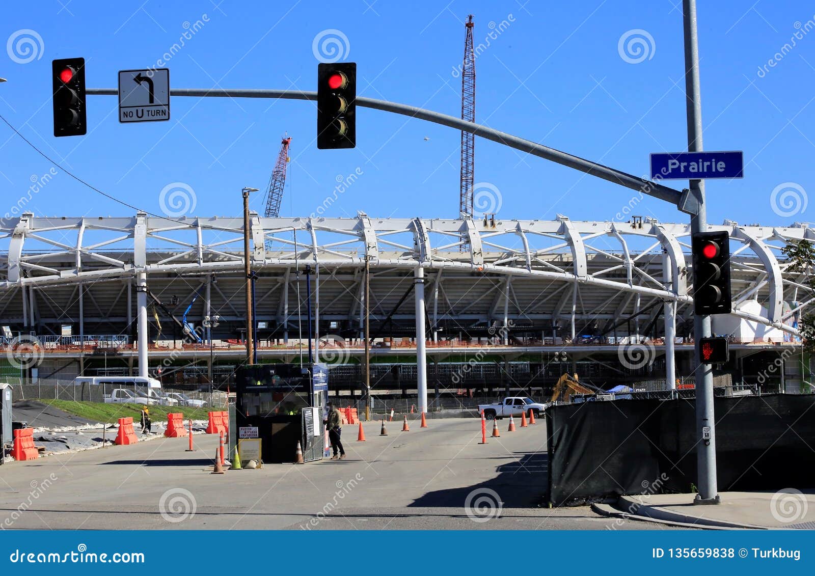 LA Rams Stadium Construction Site Editorial Stock Photo - Image of benz ...