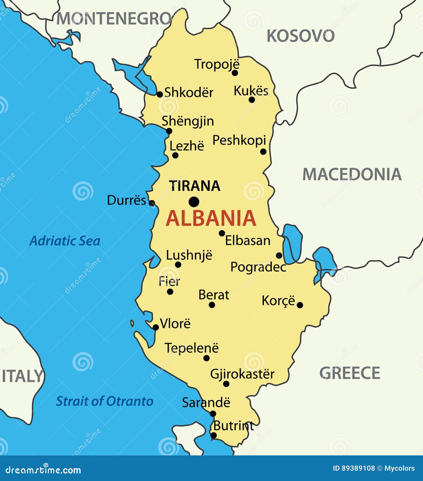 fantasma Leve Cerdito mapa de albania secuencia Redondear a la baja ...