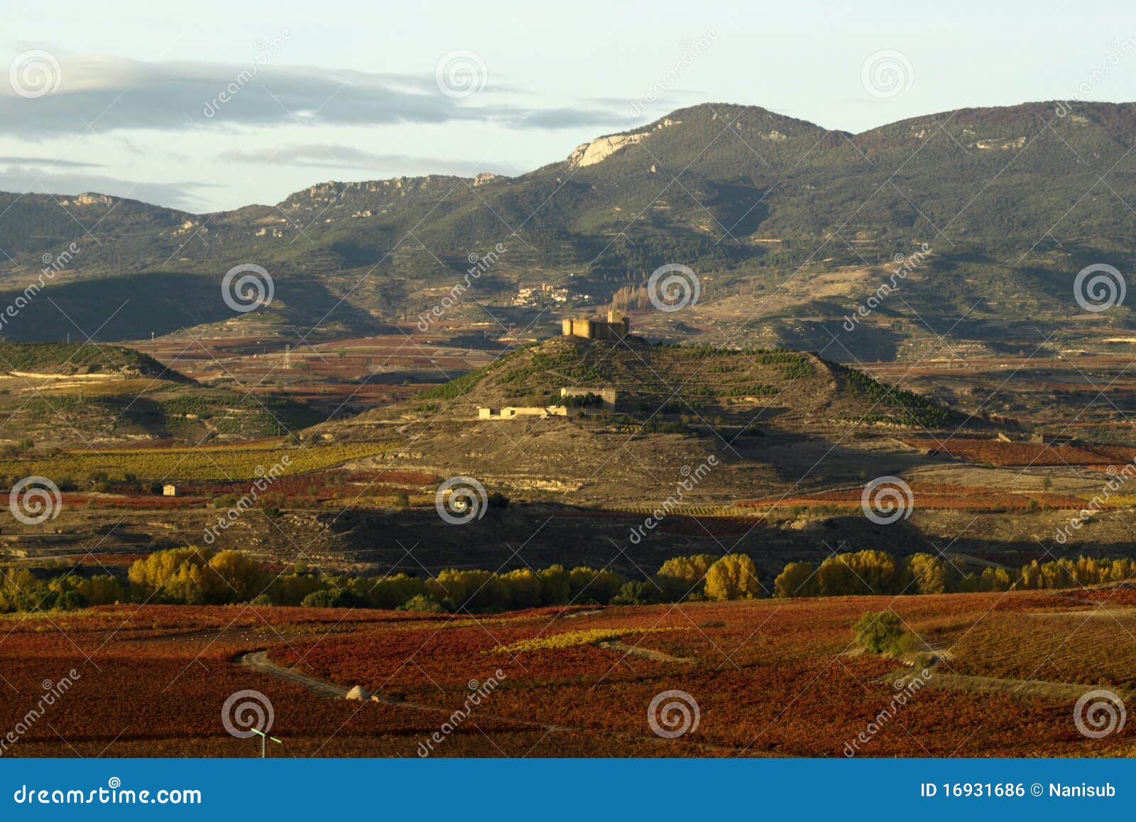 La rioja in autumn stock photo. Image of river, autumn - 16931686