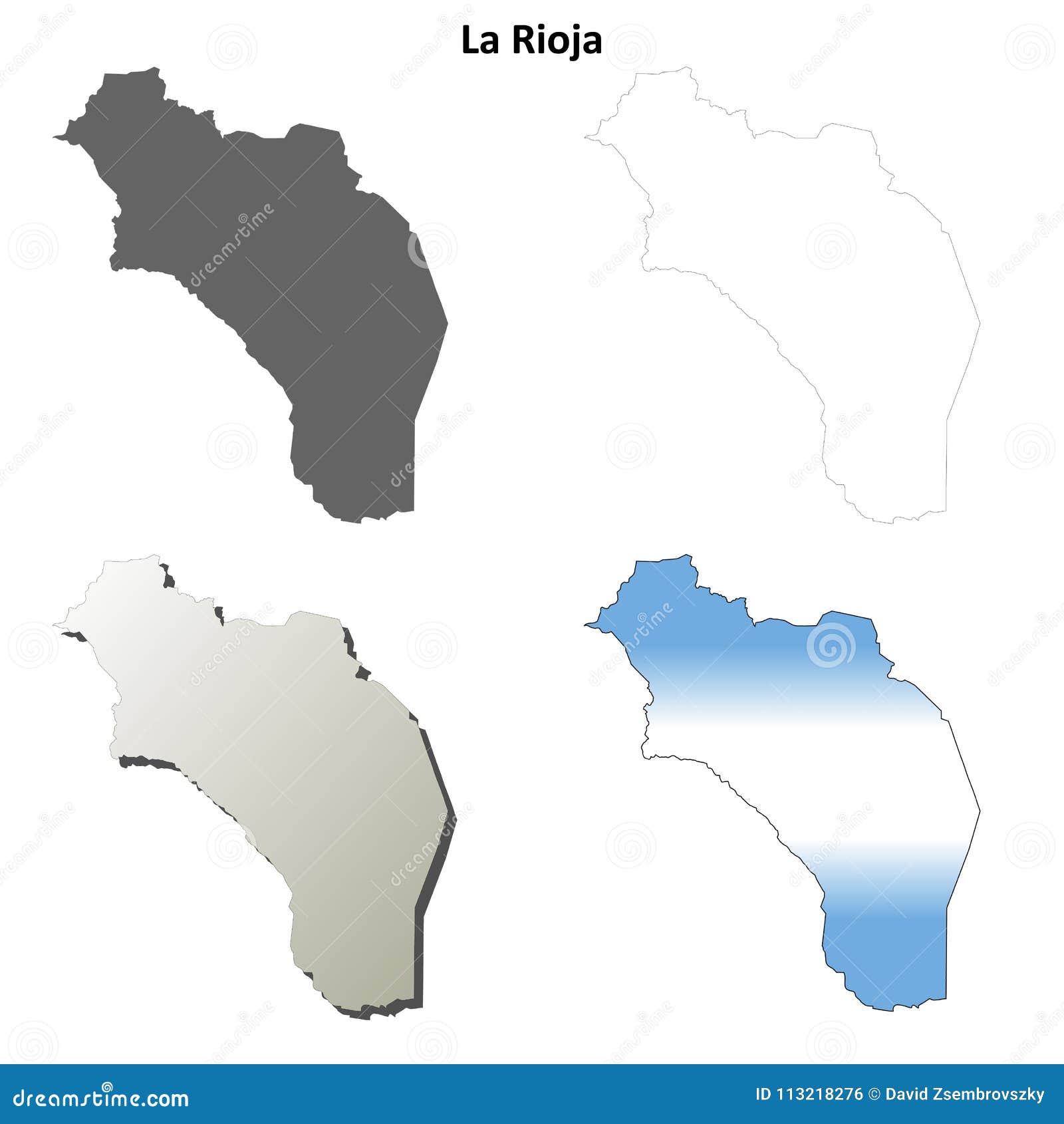 La Rioja Outline Map Cartoon Vector | CartoonDealer.com #378837731