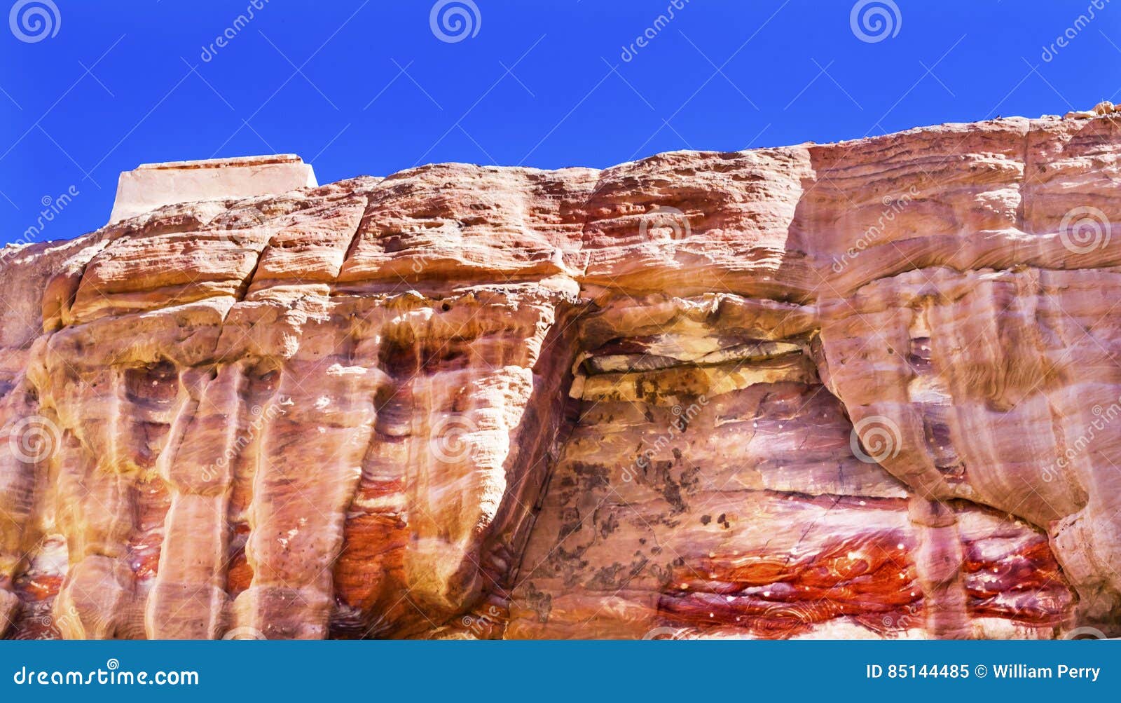 La Roche Rouge Fromation Soustrait Petra Jordan Image stock - Image du ...