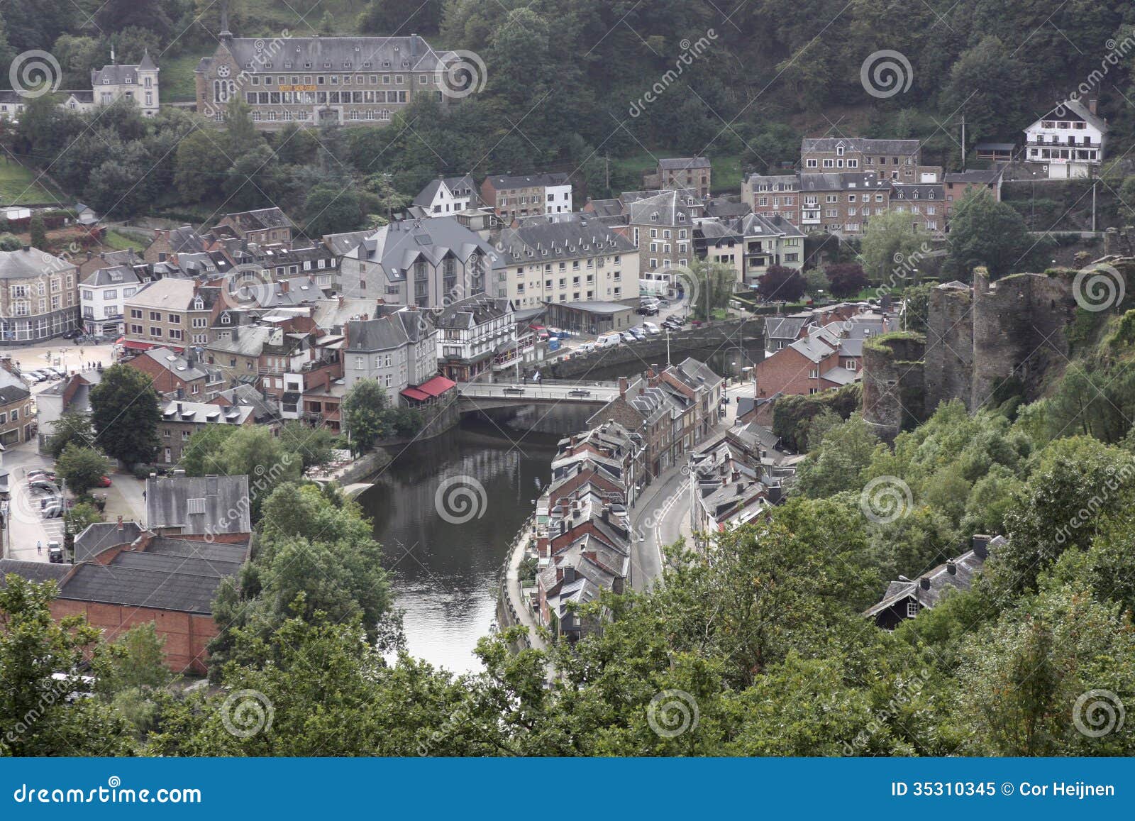 La Roche and surroundings stock image. Image of fort - 35310345
