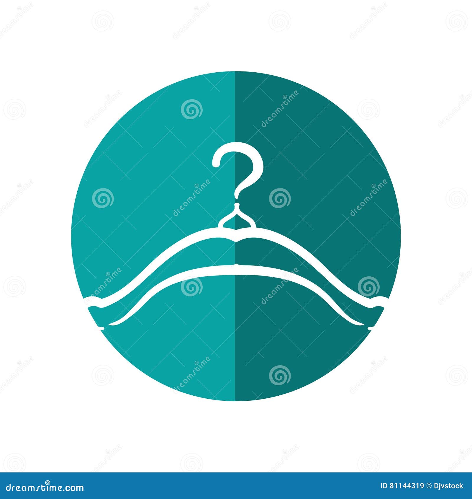 La Ropa Del Gancho Aisló El Icono Ilustración del Vector - Ilustración ...