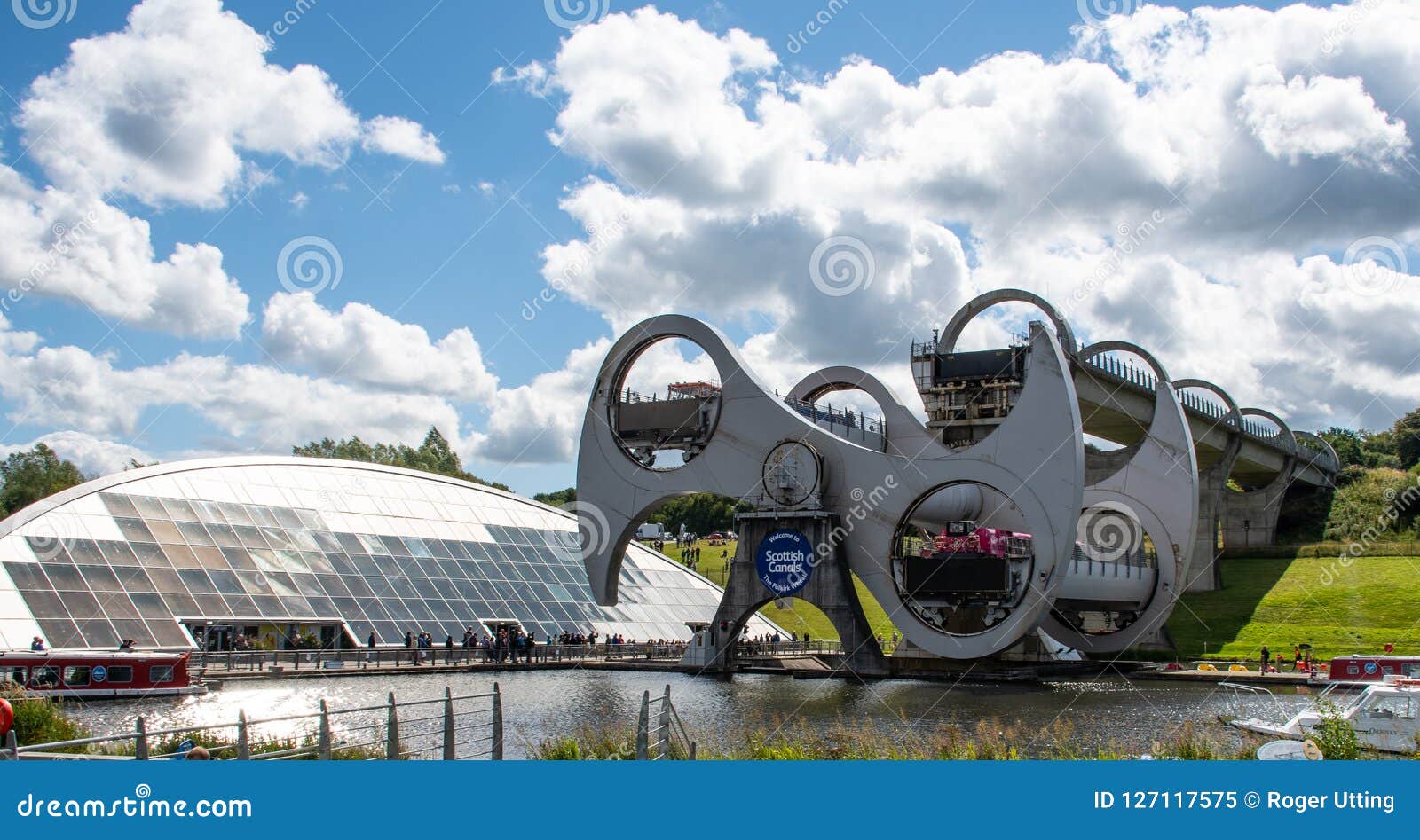La rueda de Falkirk imagen editorial. Imagen de agua - 127117575