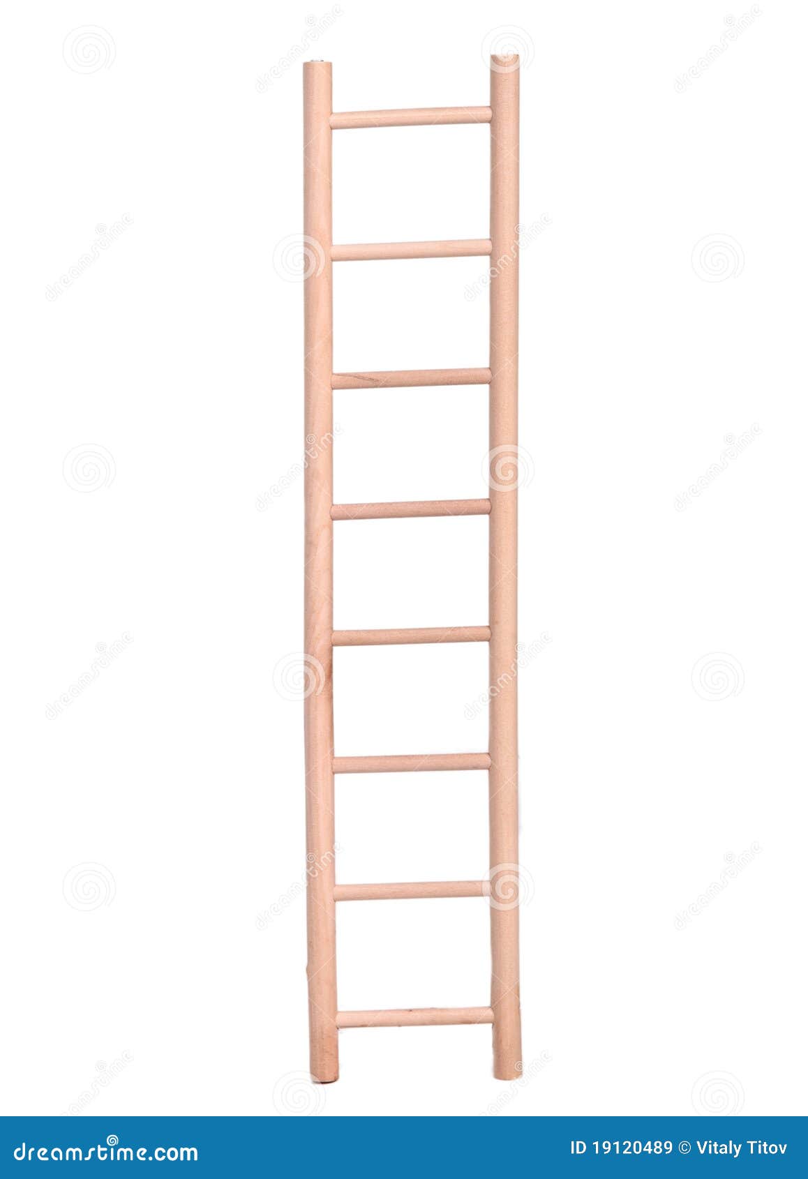 La Scaletta Beige Di Legno Ha Isolato Immagine Stock - Immagine di ...