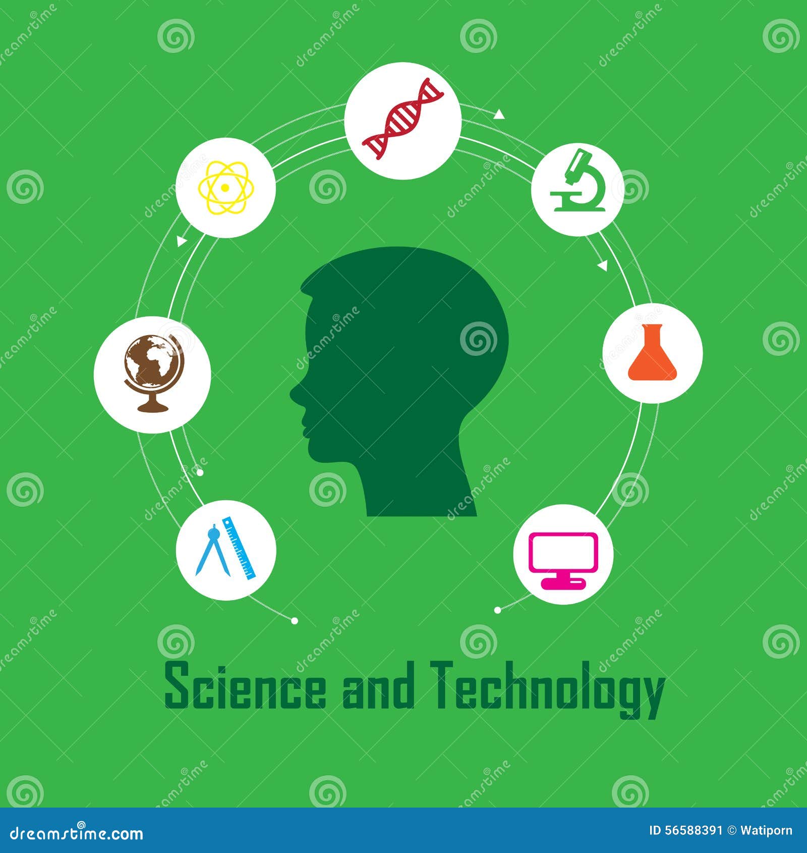 La Science et technologie illustration stock. Illustration du docteur ...