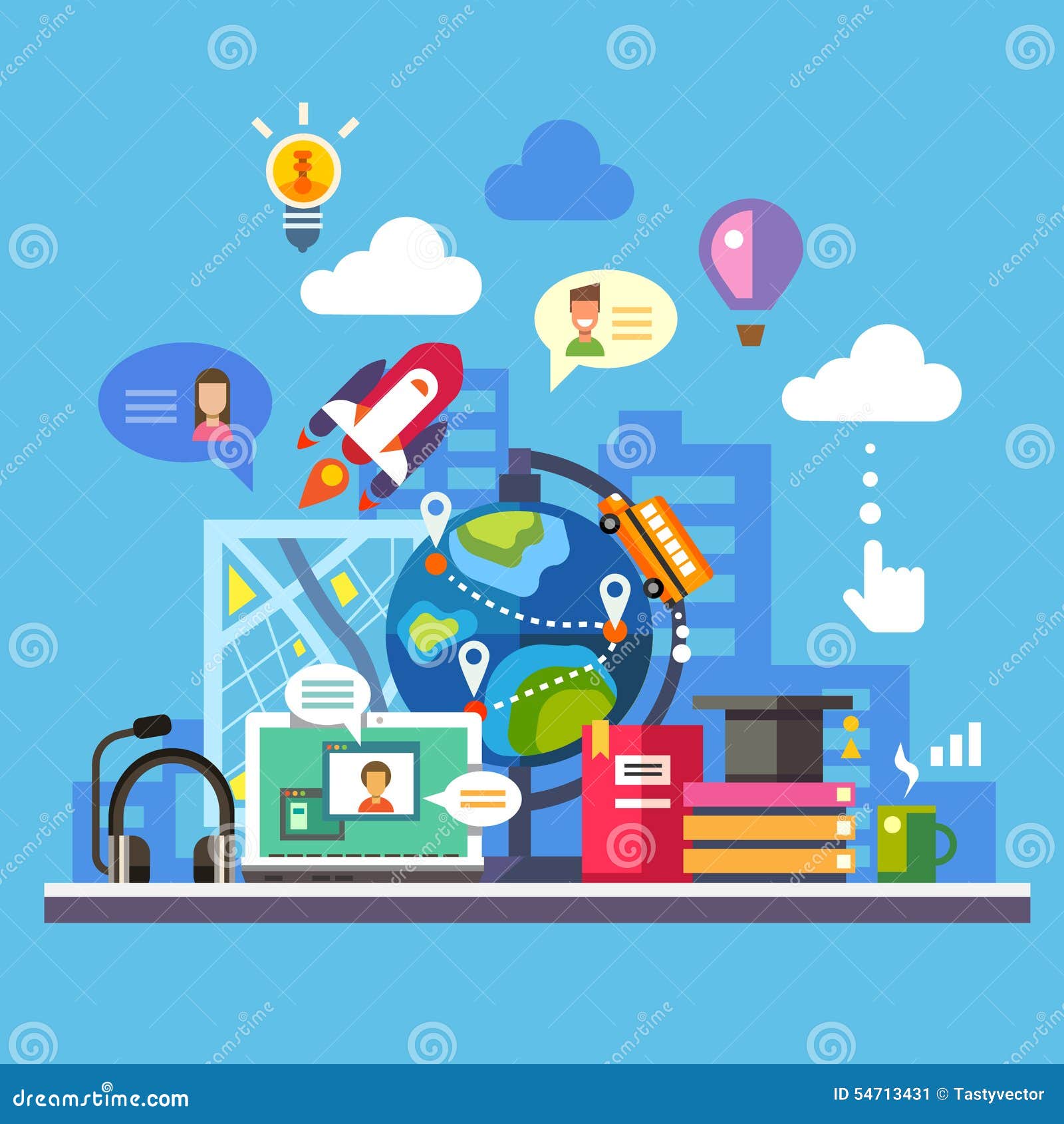 La Science Et Technologie Moderne Illustration de Vecteur ...