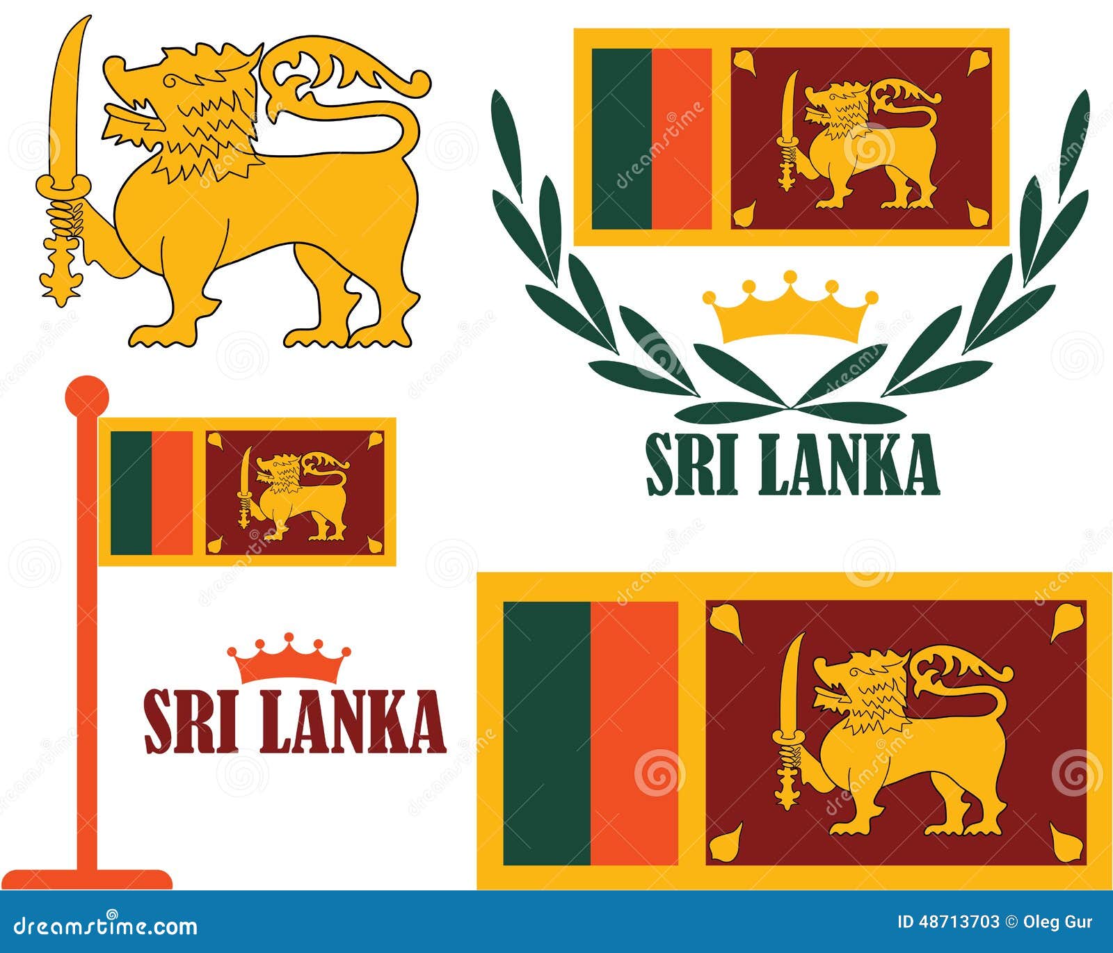 La Sri Lanka illustrazione vettoriale. Illustrazione di tradizionale ...