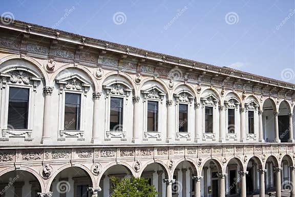 La Statale University of Milan Stock Photo - Image of milan, letters ...