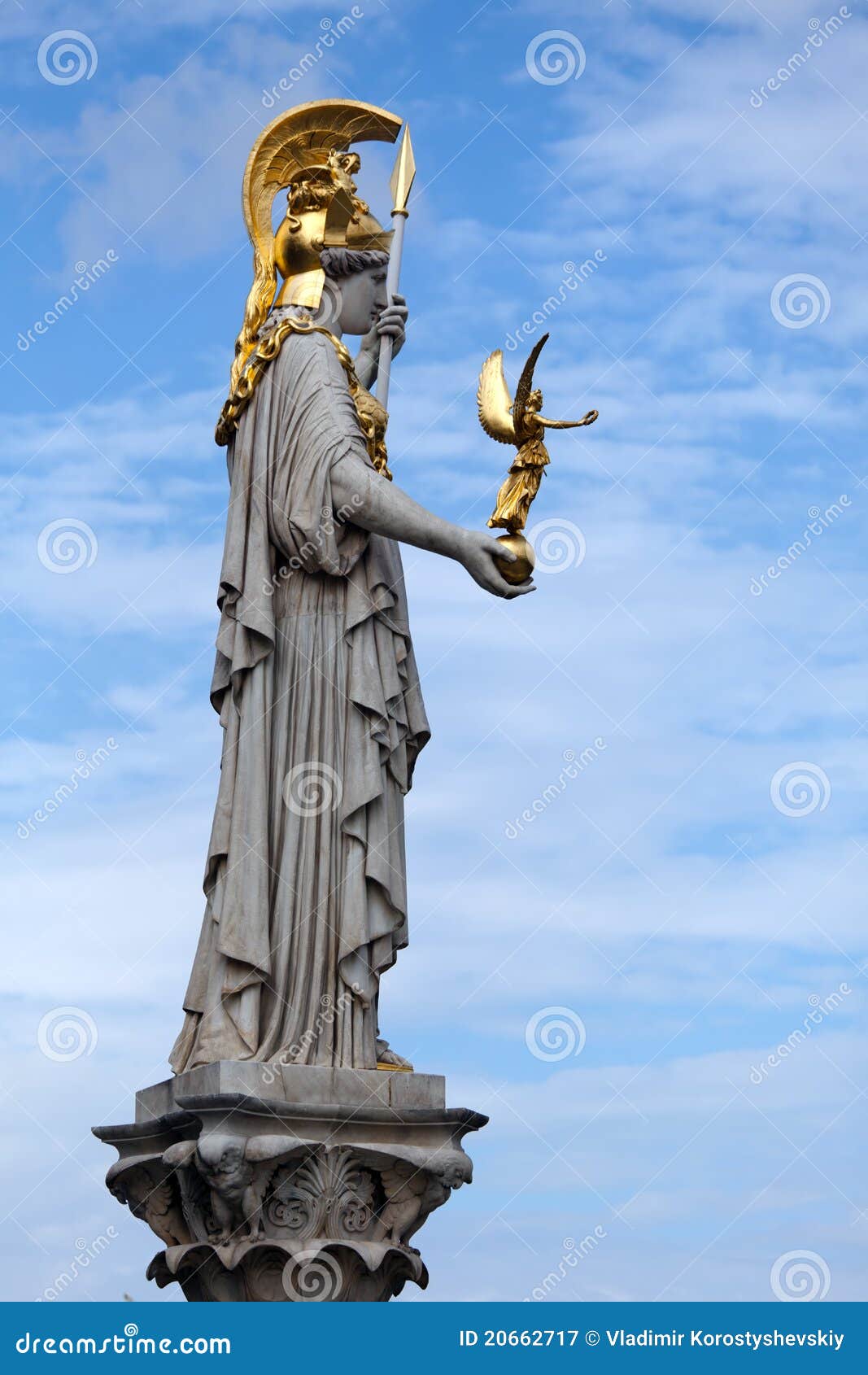 La Statue D'Athéna Photographie stock libre de droits - Image: 20662717