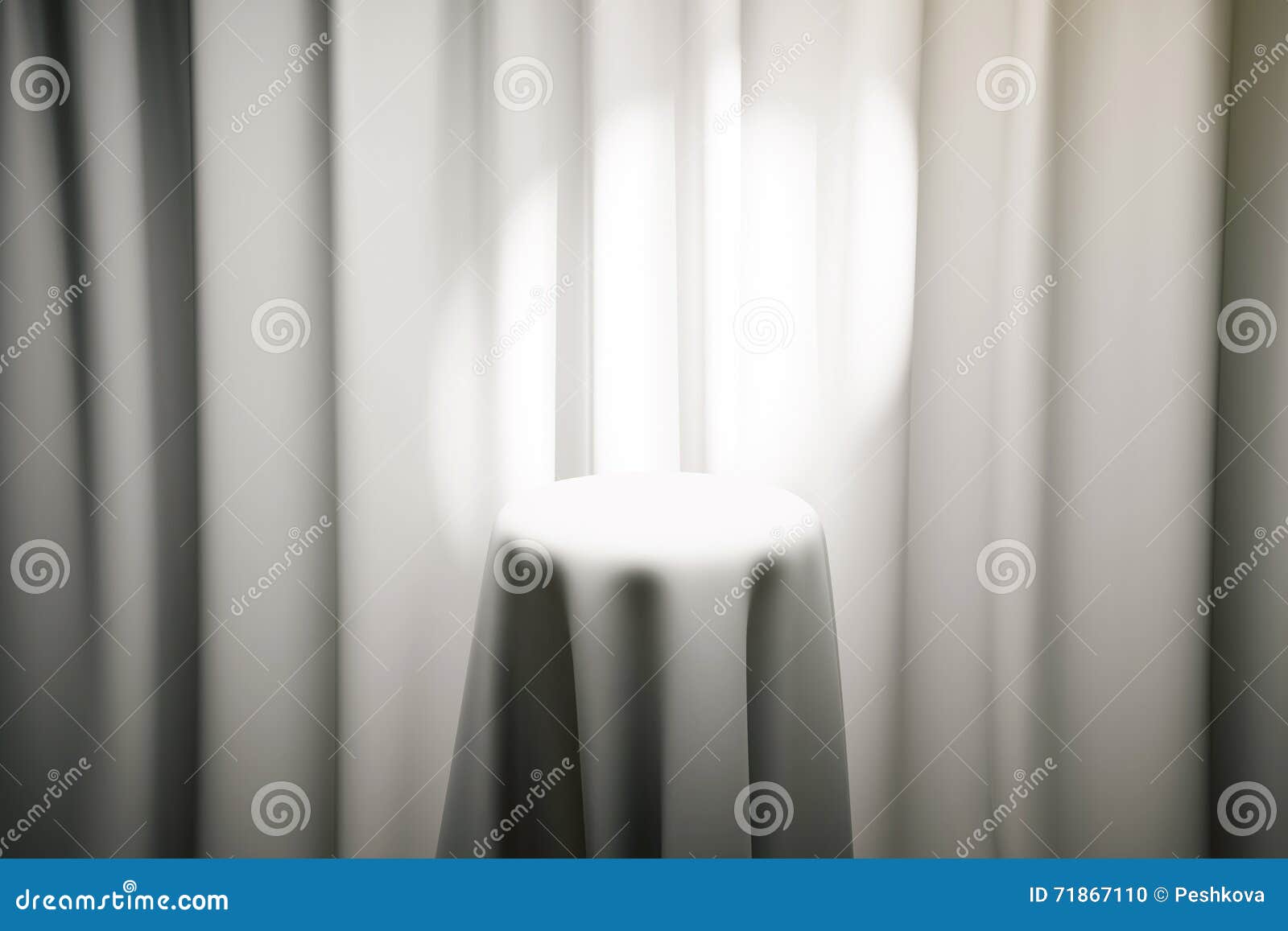 La table du magicien blanc illustration stock. Illustration du couvert ...