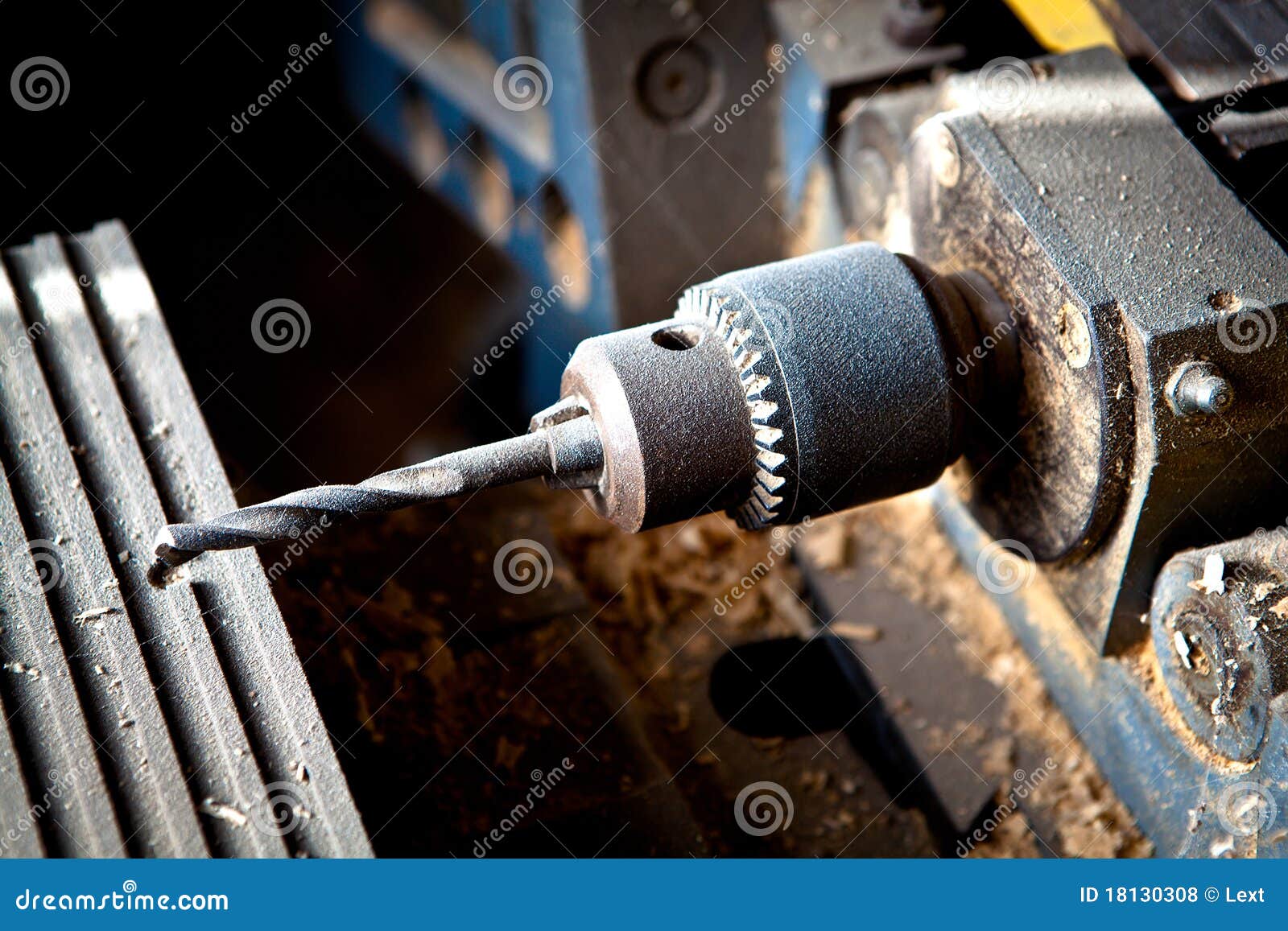 La taladradora foto de archivo. Imagen de metal, acero - 18130308
