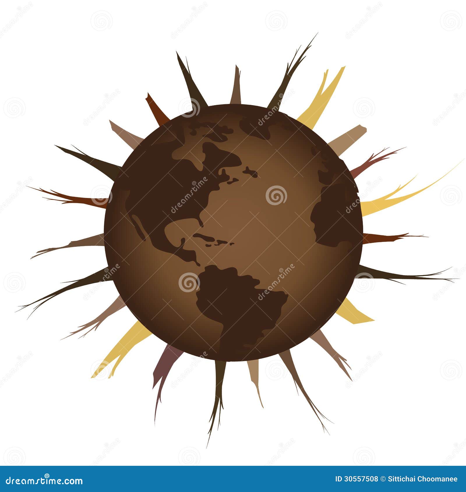 La terre aride illustration de vecteur. Illustration du saison - 30557508