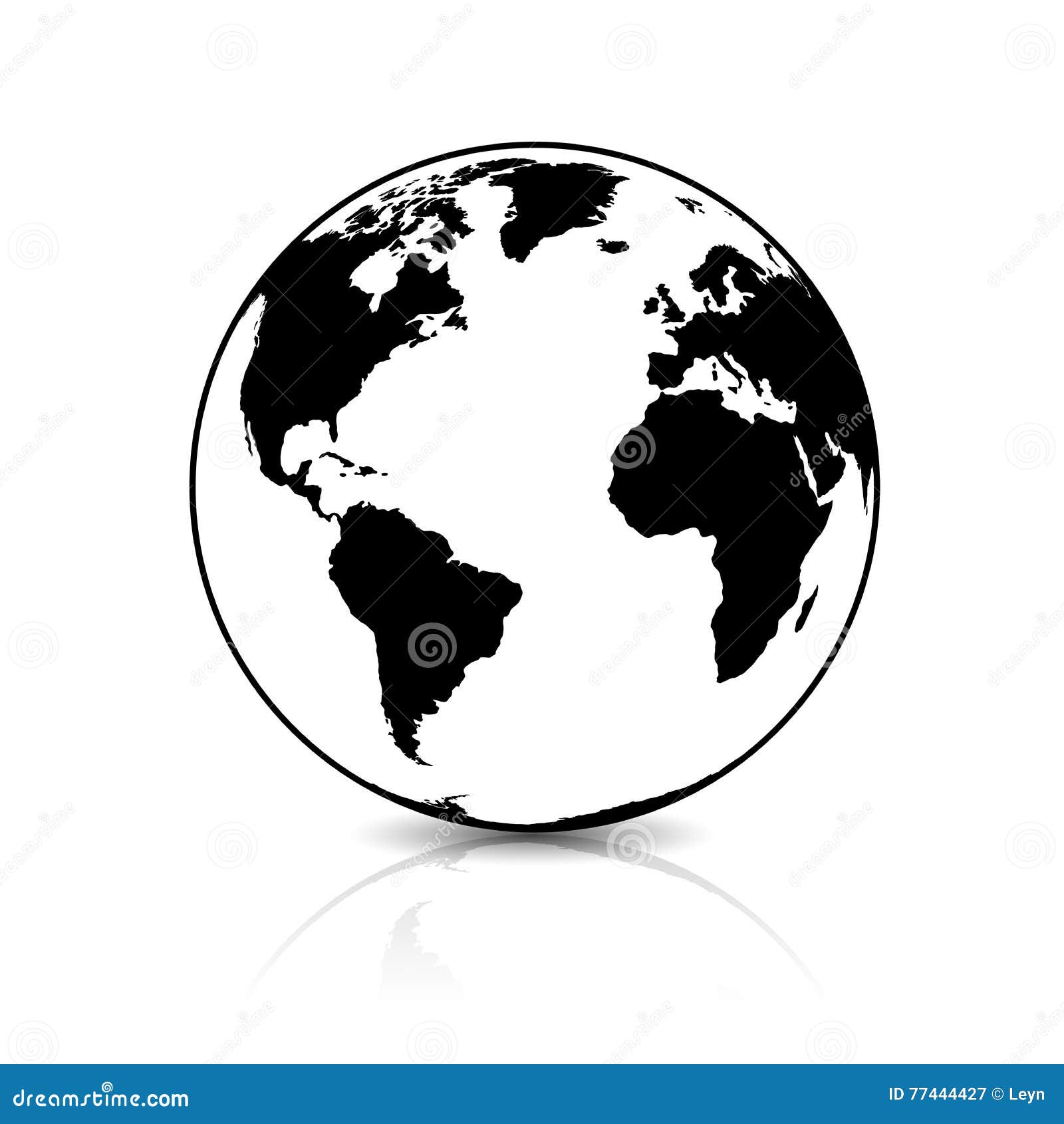 La Terre De Planète Symbole Dicône De Globe Illustration De Vecteur