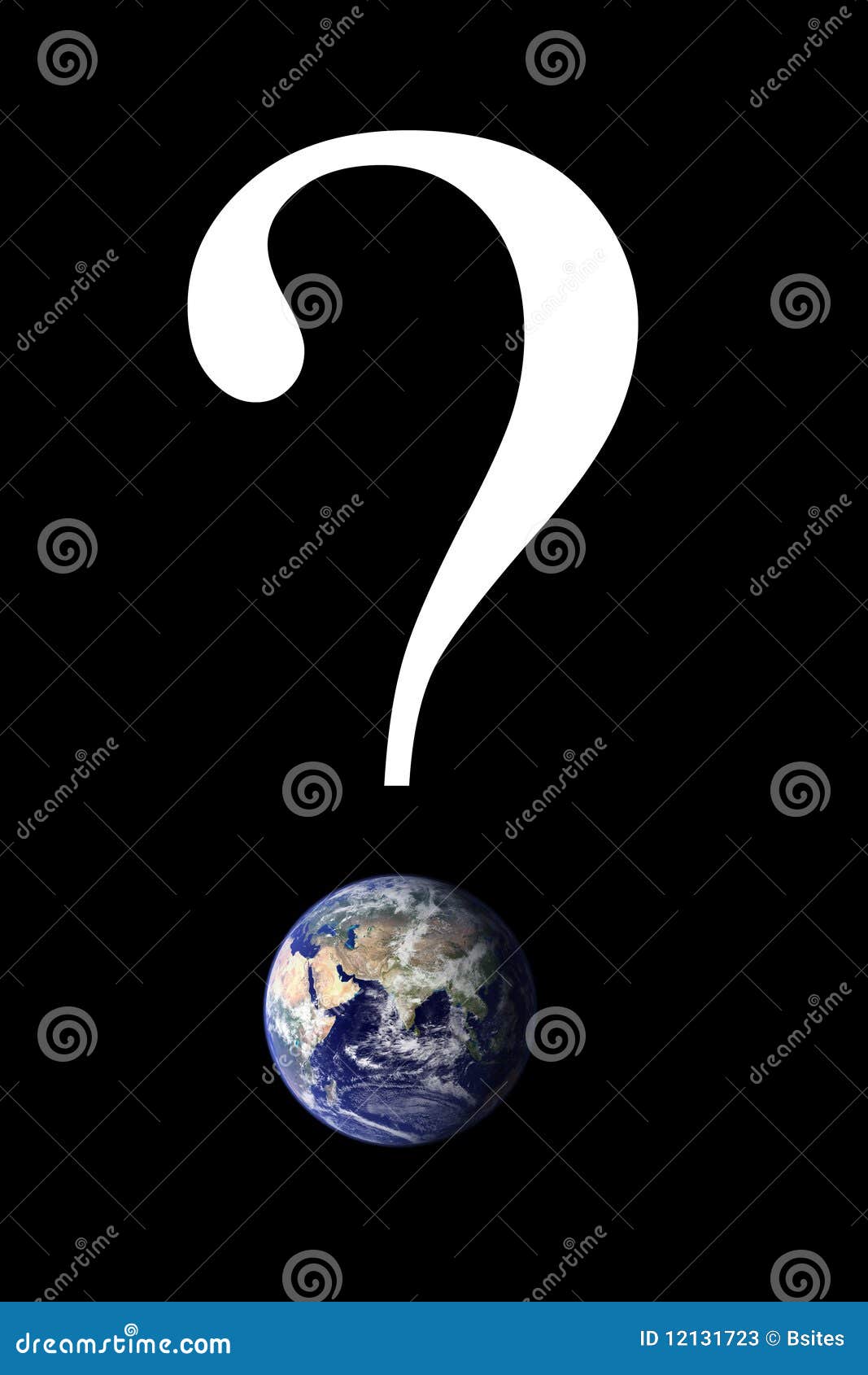 La Terre De Point D'interrogation Illustration Stock - Illustration du ...