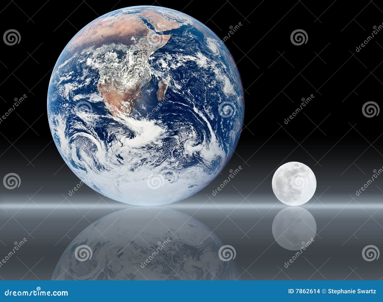 La terre et lune illustration stock. Illustration du électronique - 7862614
