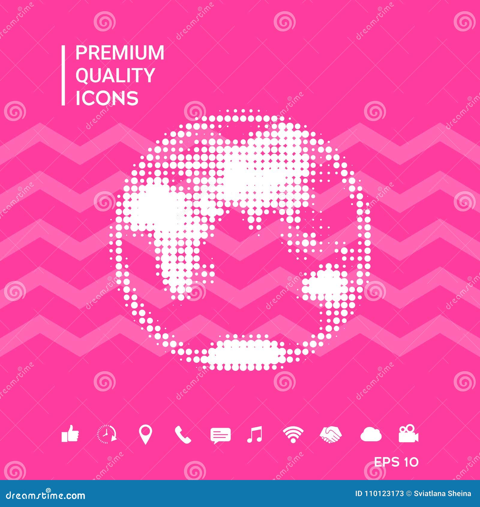 La terre - logo tramé illustration de vecteur. Illustration du logotype ...