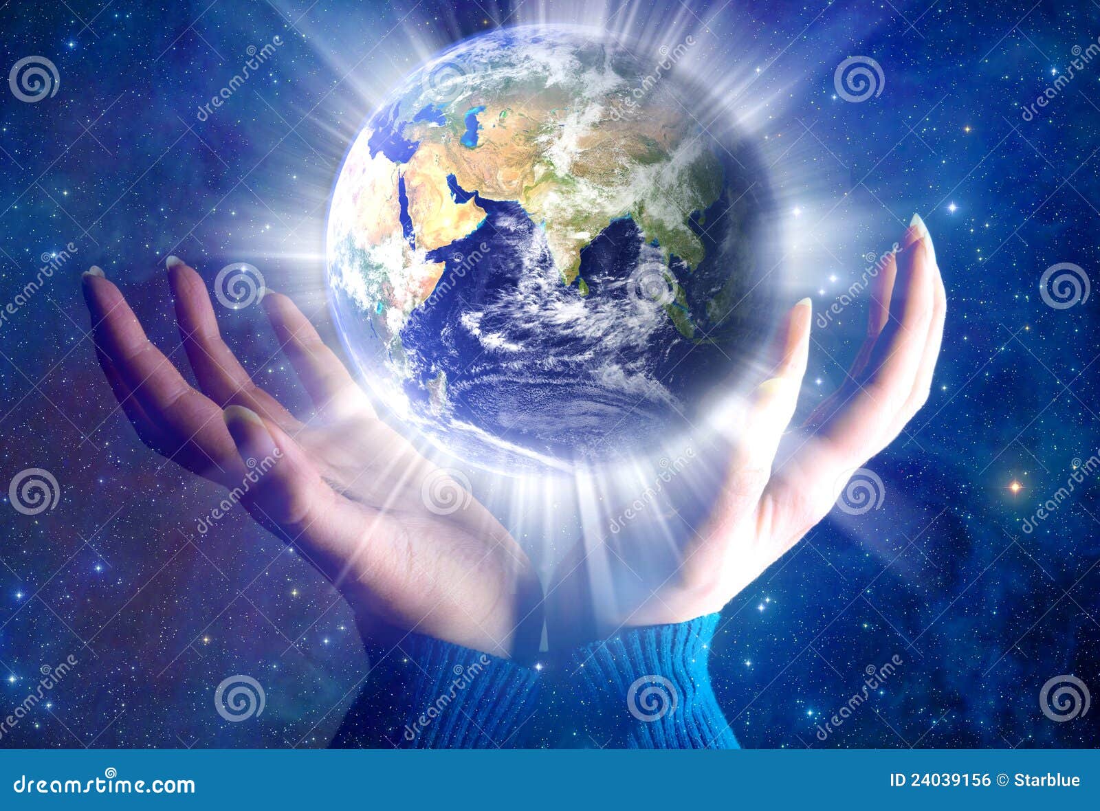 La terre spirituelle photo stock. Image du esprit, univers - 24039156