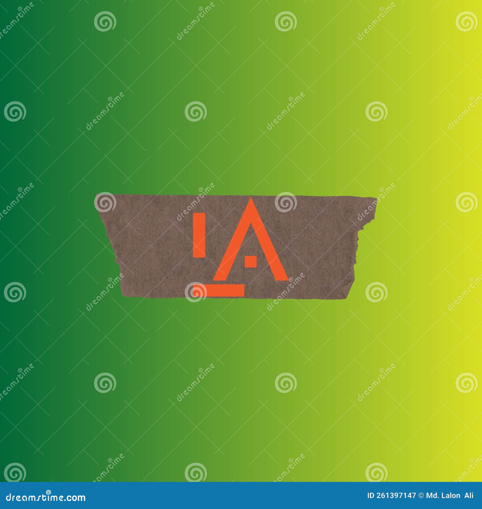 LA Text Logo Design stock vector. Illustration of brand - 261397147