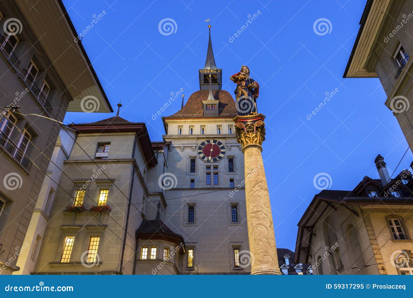 La Torre Della Prigione a Berna, Svizzera Immagine Stock - Immagine di ...