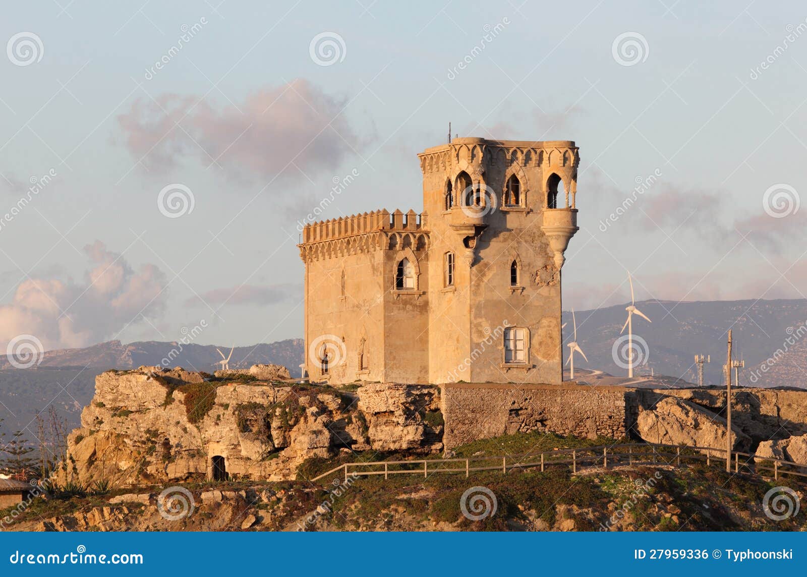 La Torretta Di Tarifa, Spagna Fotografia Stock - Immagine di cadice ...