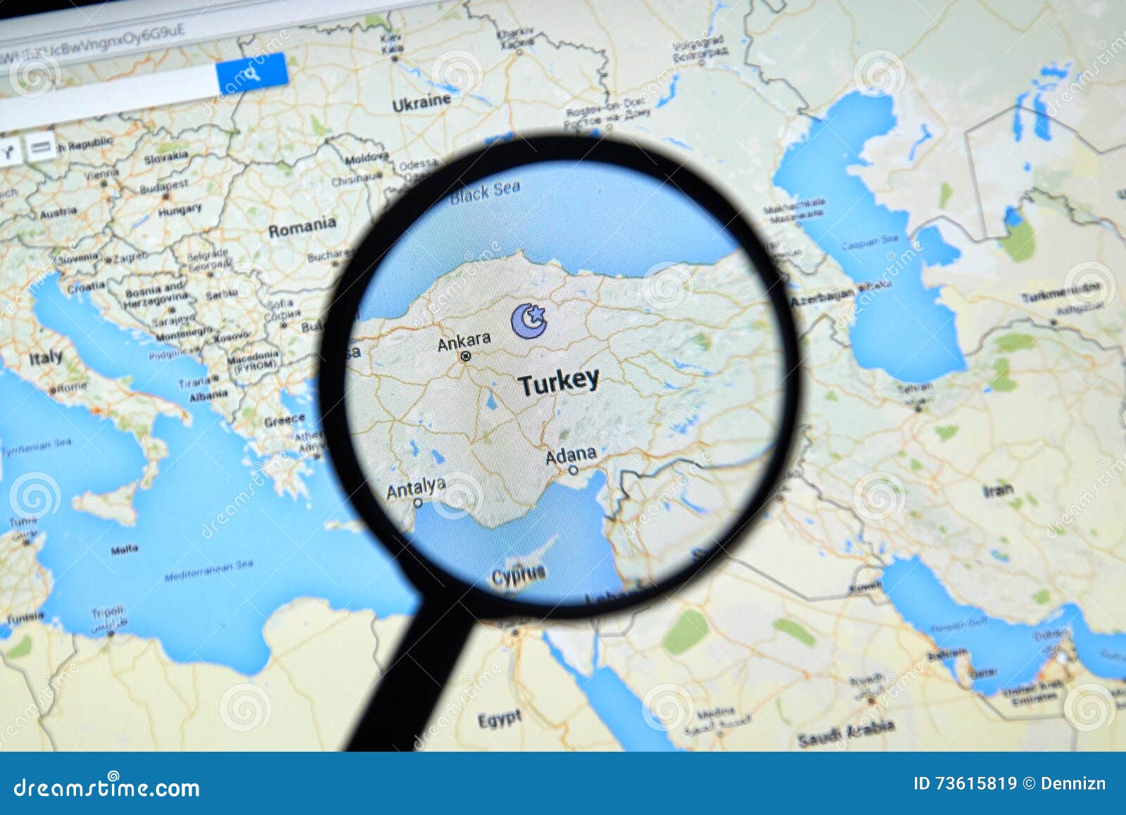 La Turchia su Google Maps immagine stock editoriale. Immagine di ...