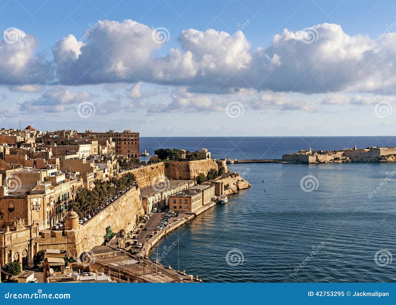 La Valletta Old Town in Malta Stock Image - Image of stone, historical ...