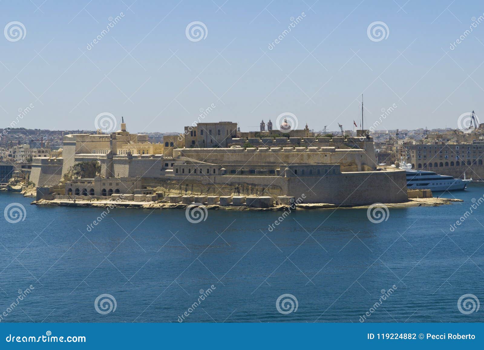 Malta La Valletta,panoramic View of the Harbor Stock Photo - Image of ...